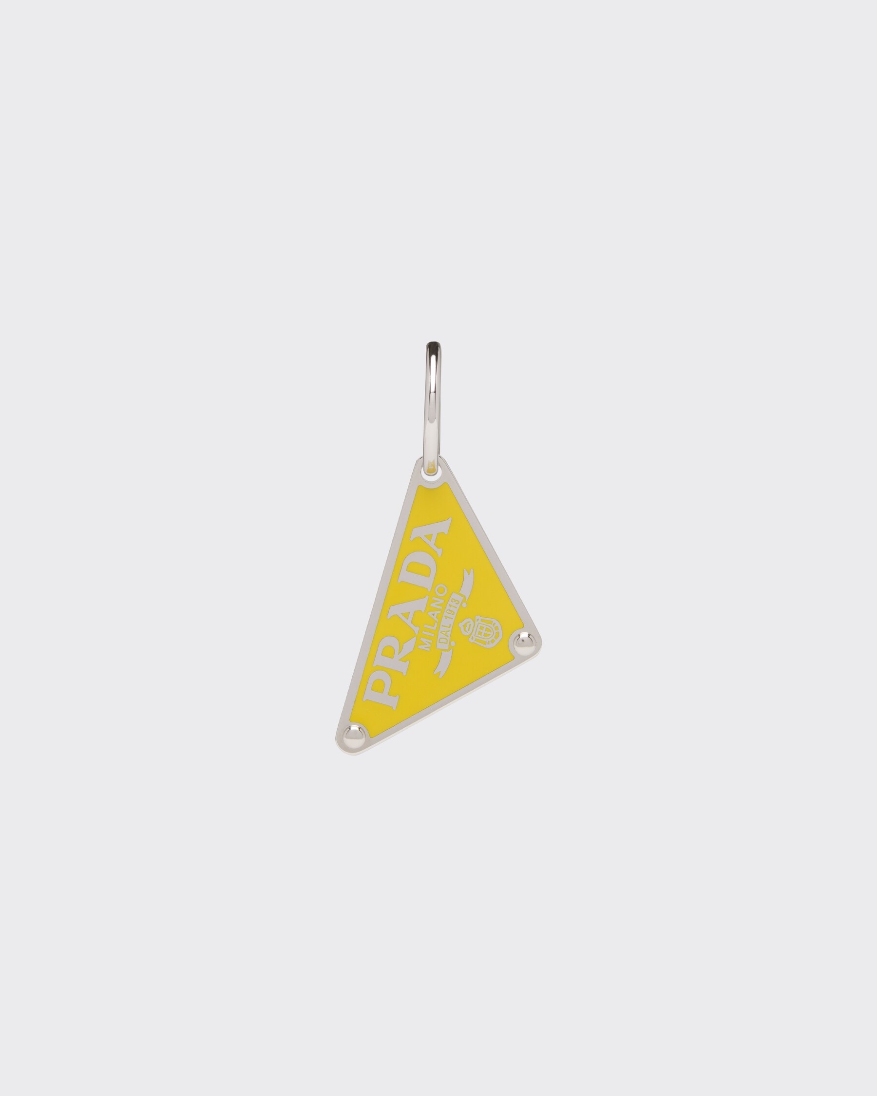 Yellow Prada Symbole Pendant Left Earring | PRADA
