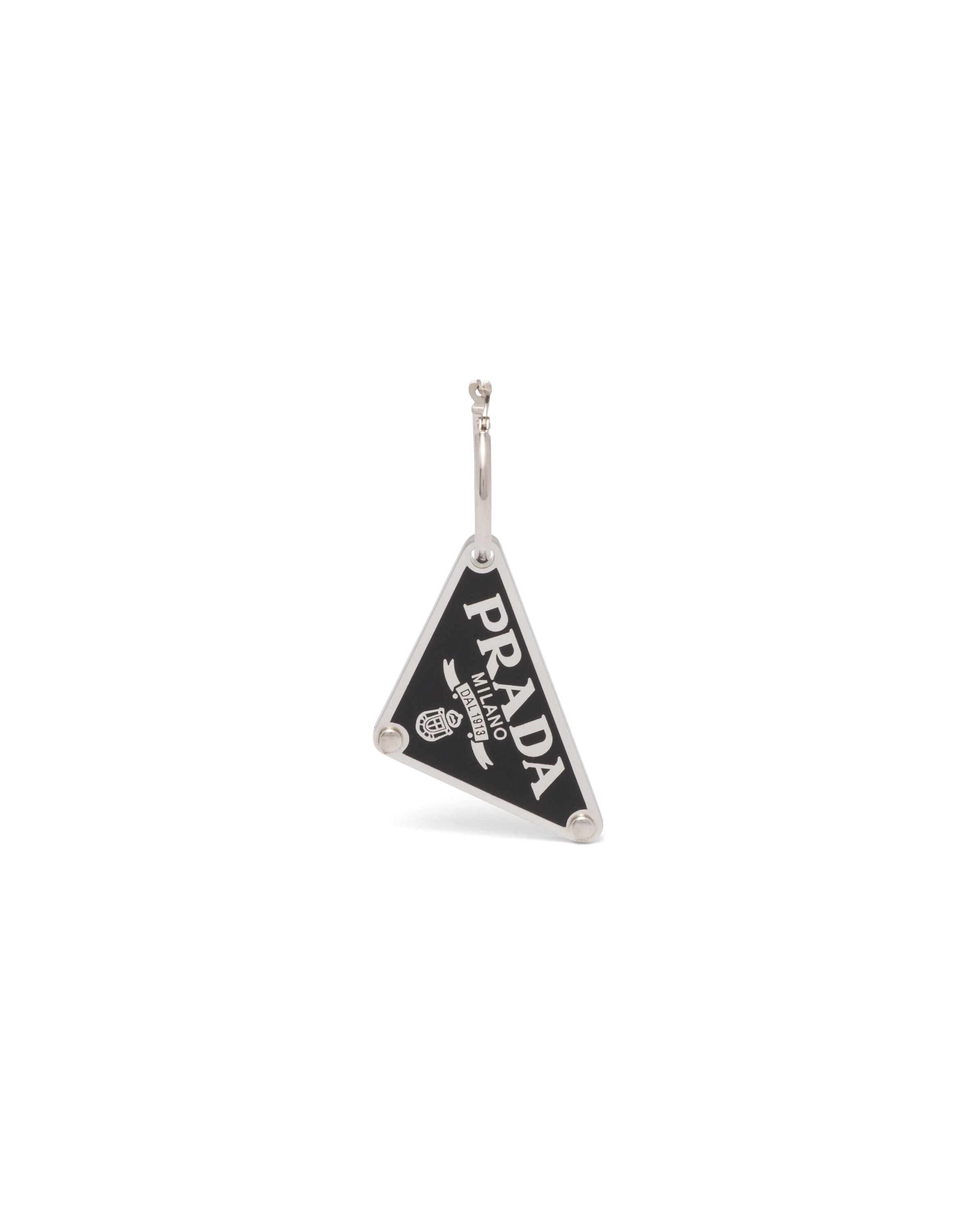 Black Prada Symbole pendant earring | Prada