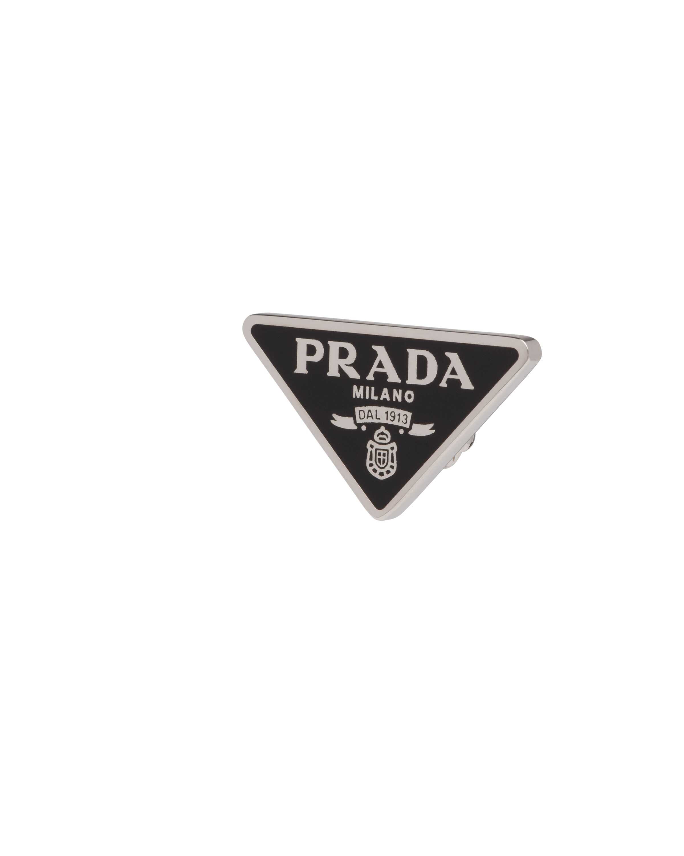 Black Prada Symbole single earring | Prada