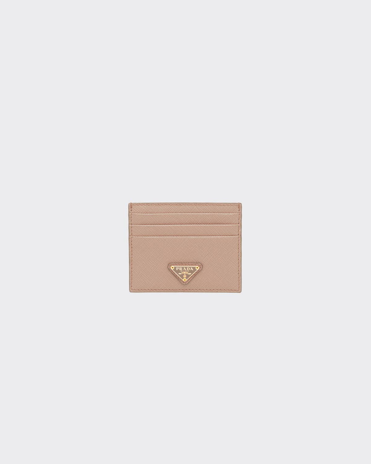 Powder Pink Saffiano Leather Card Holder | PRADA