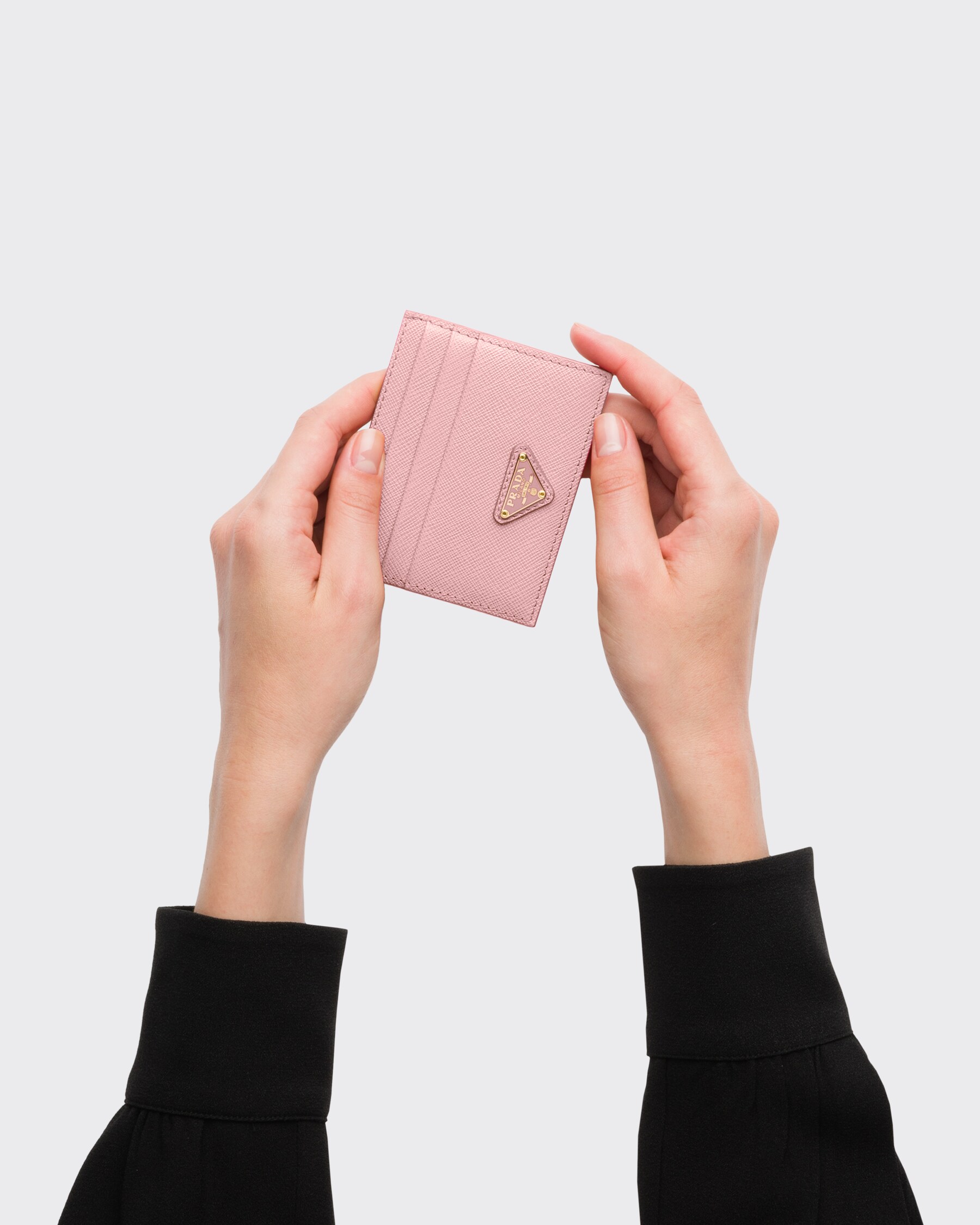 Peach Saffiano Leather Card Holder | PRADA