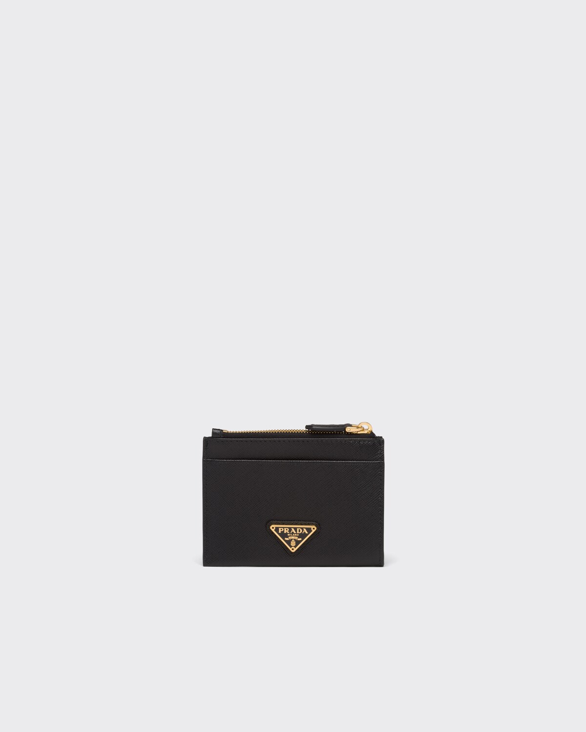 Black Saffiano Leather Card Holder | PRADA