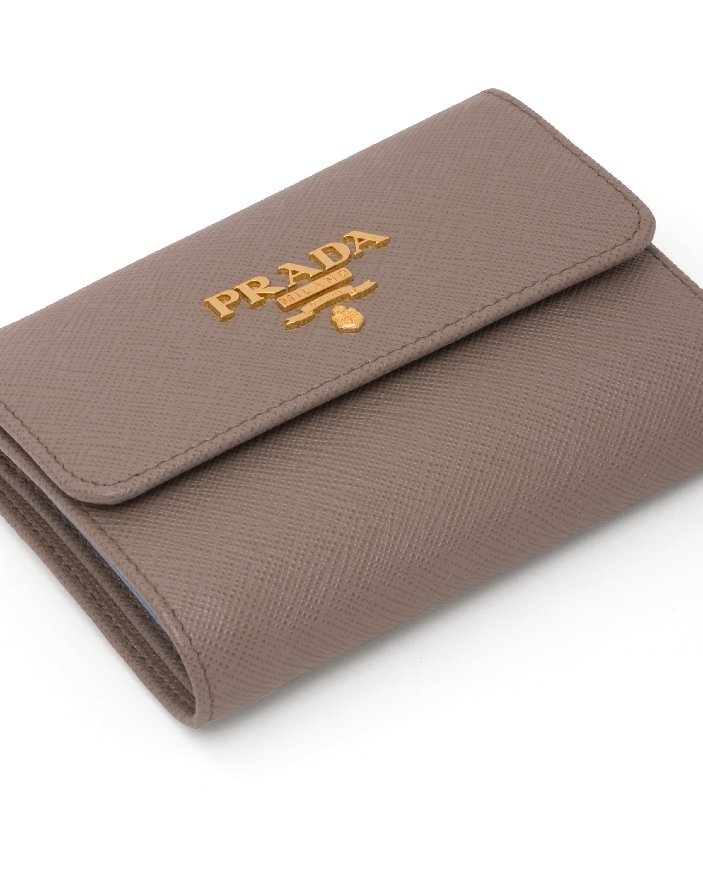 Clay/astral Small Saffiano Leather Wallet | Prada