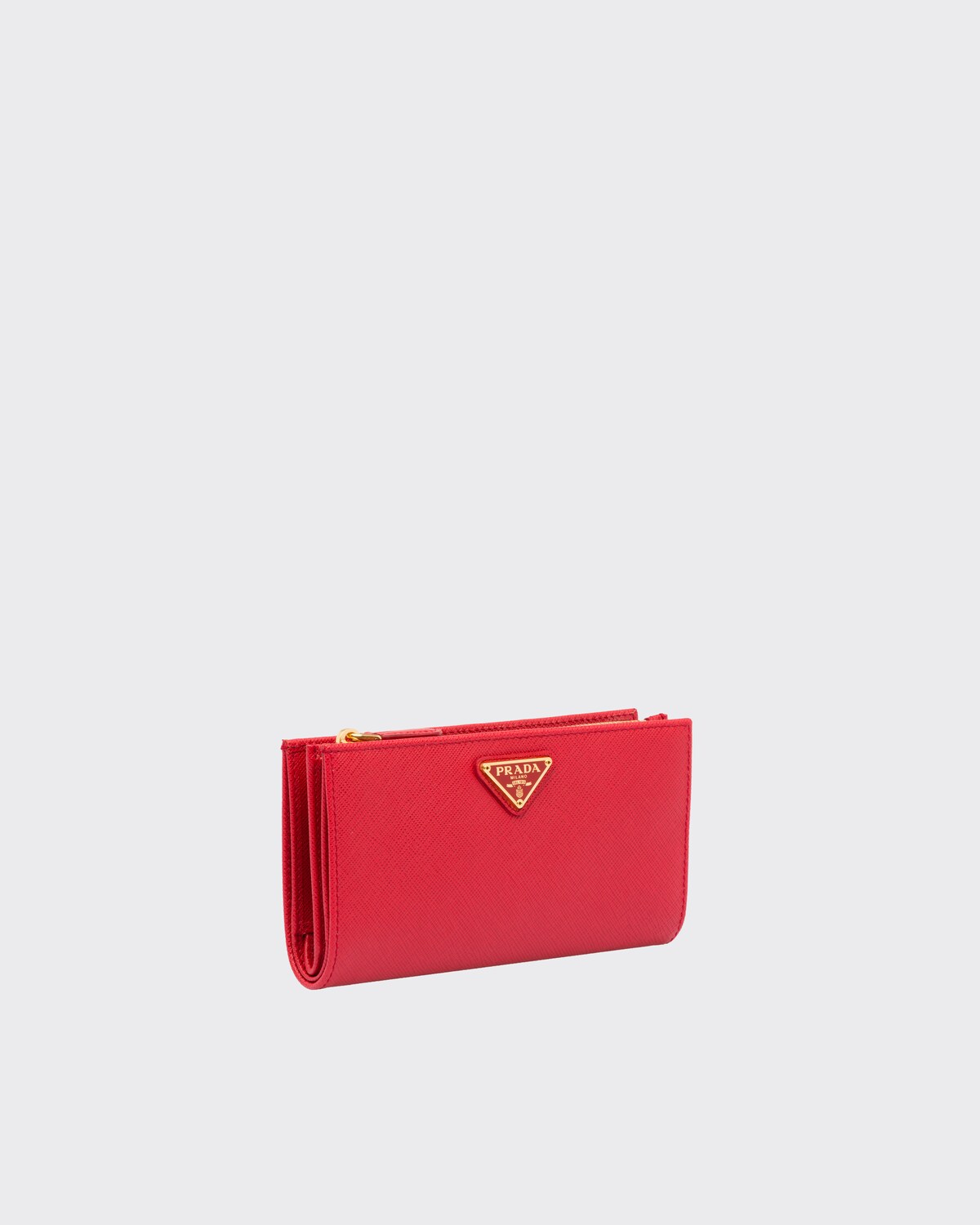 Fiery Red Large Saffiano Leather Wallet | PRADA