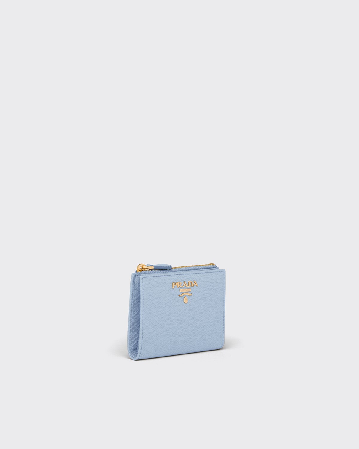 Light Blue Small Saffiano Leather Wallet | PRADA