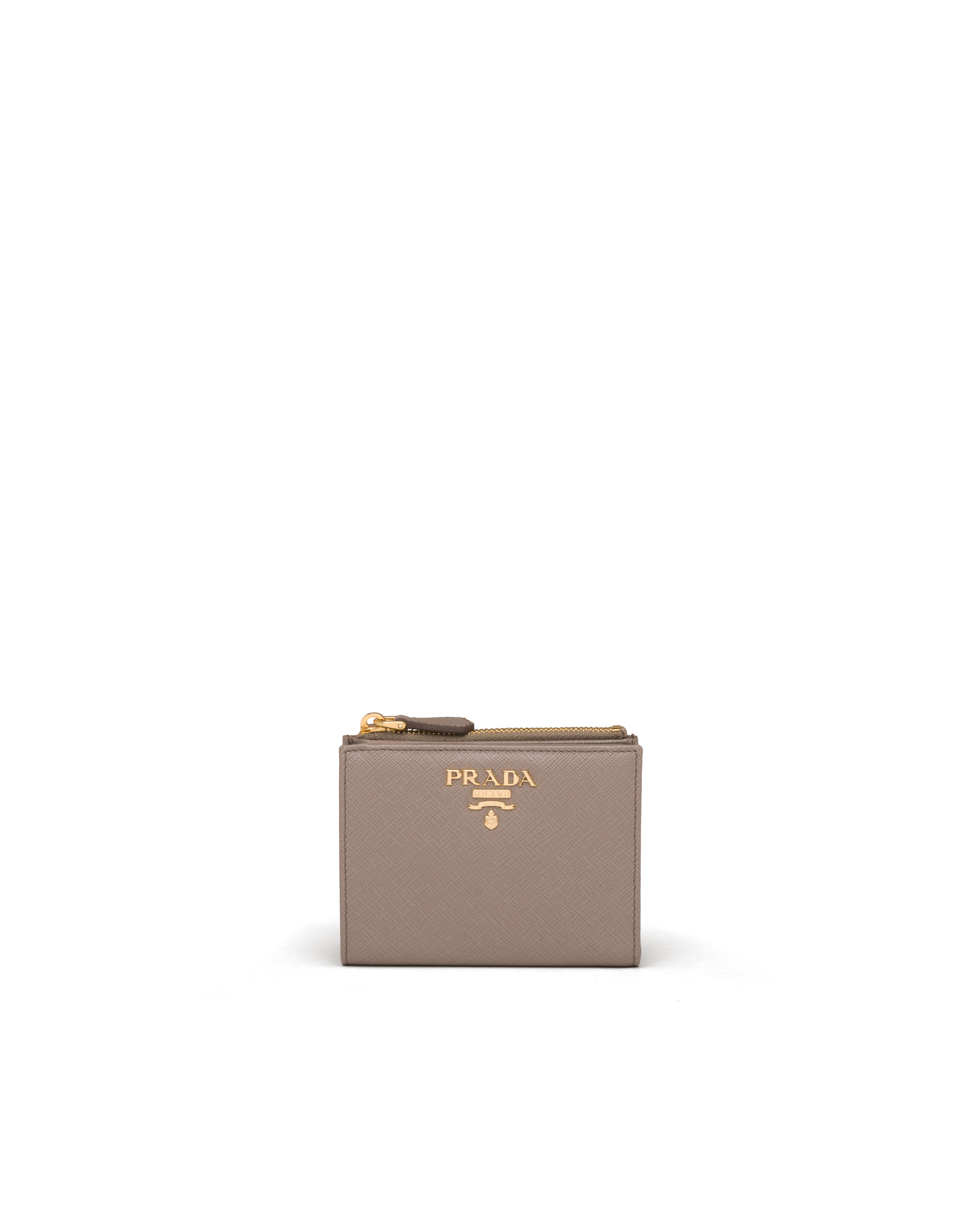 Prada Leather Hobo Bag Clay Gray | Paul Smith