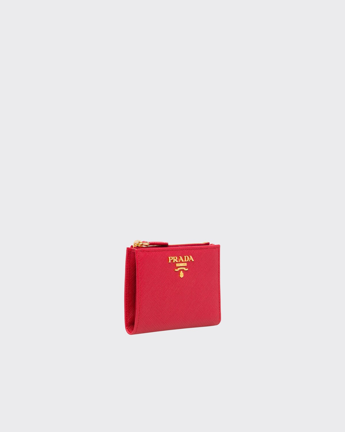 Fiery Red Small Saffiano Leather Wallet | PRADA