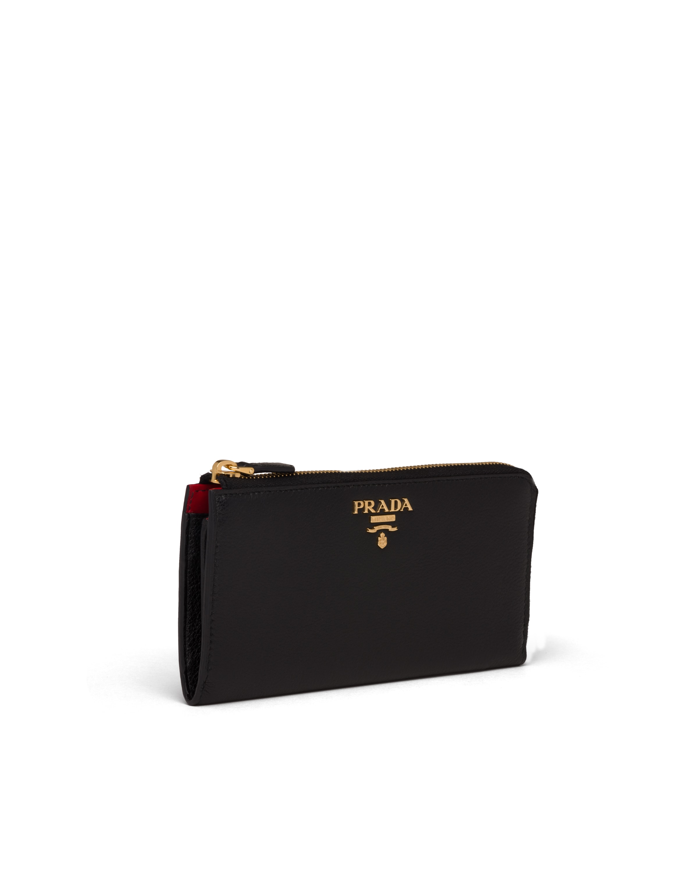 Large Leather Wallet | Prada