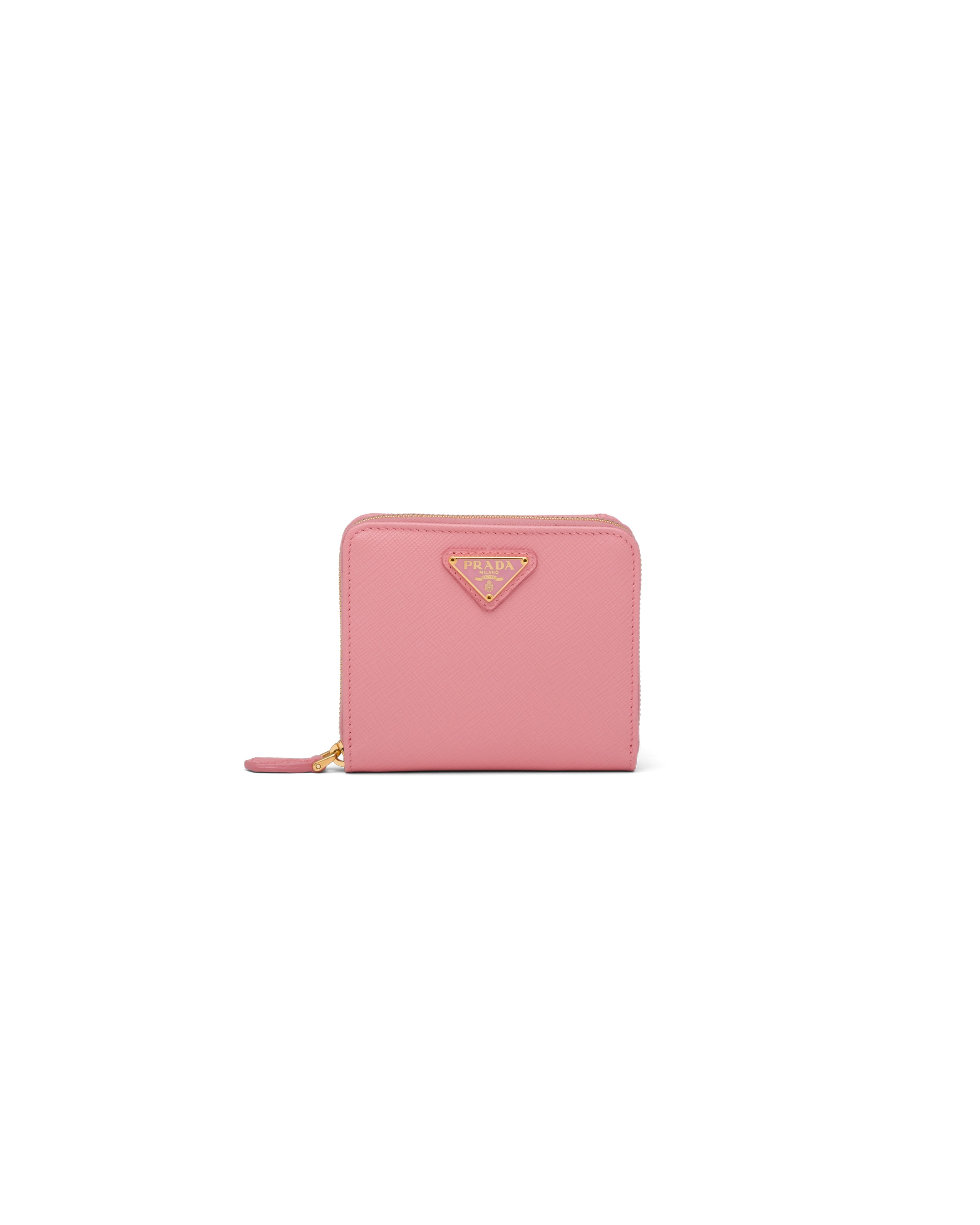 Petal Pink Small Saffiano Leather Wallet | Prada