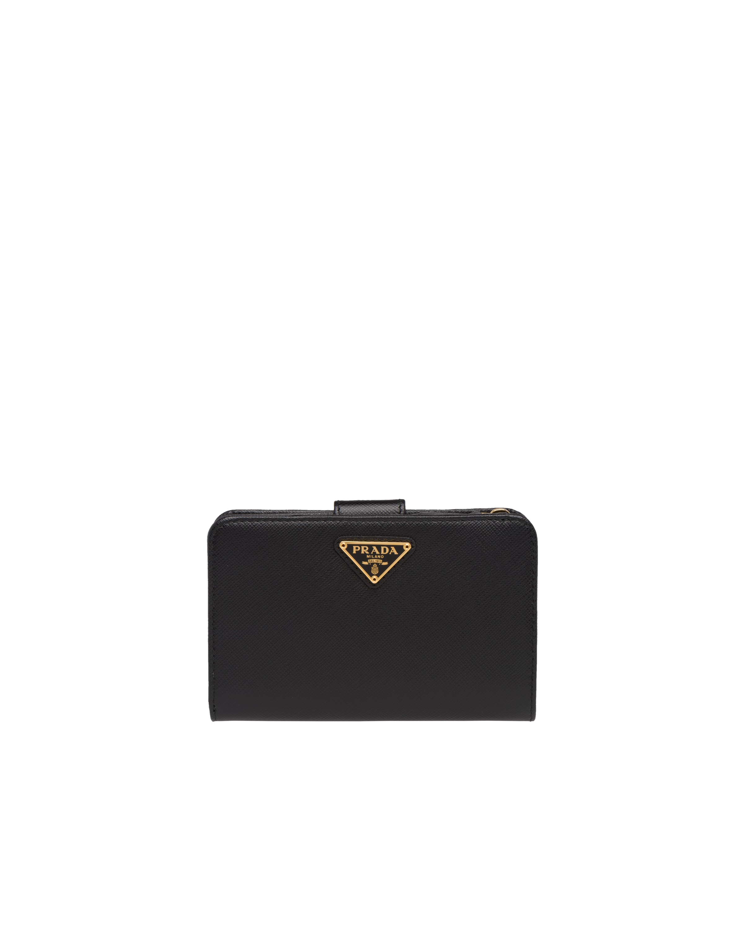 Black Small Saffiano Leather Wallet | Prada