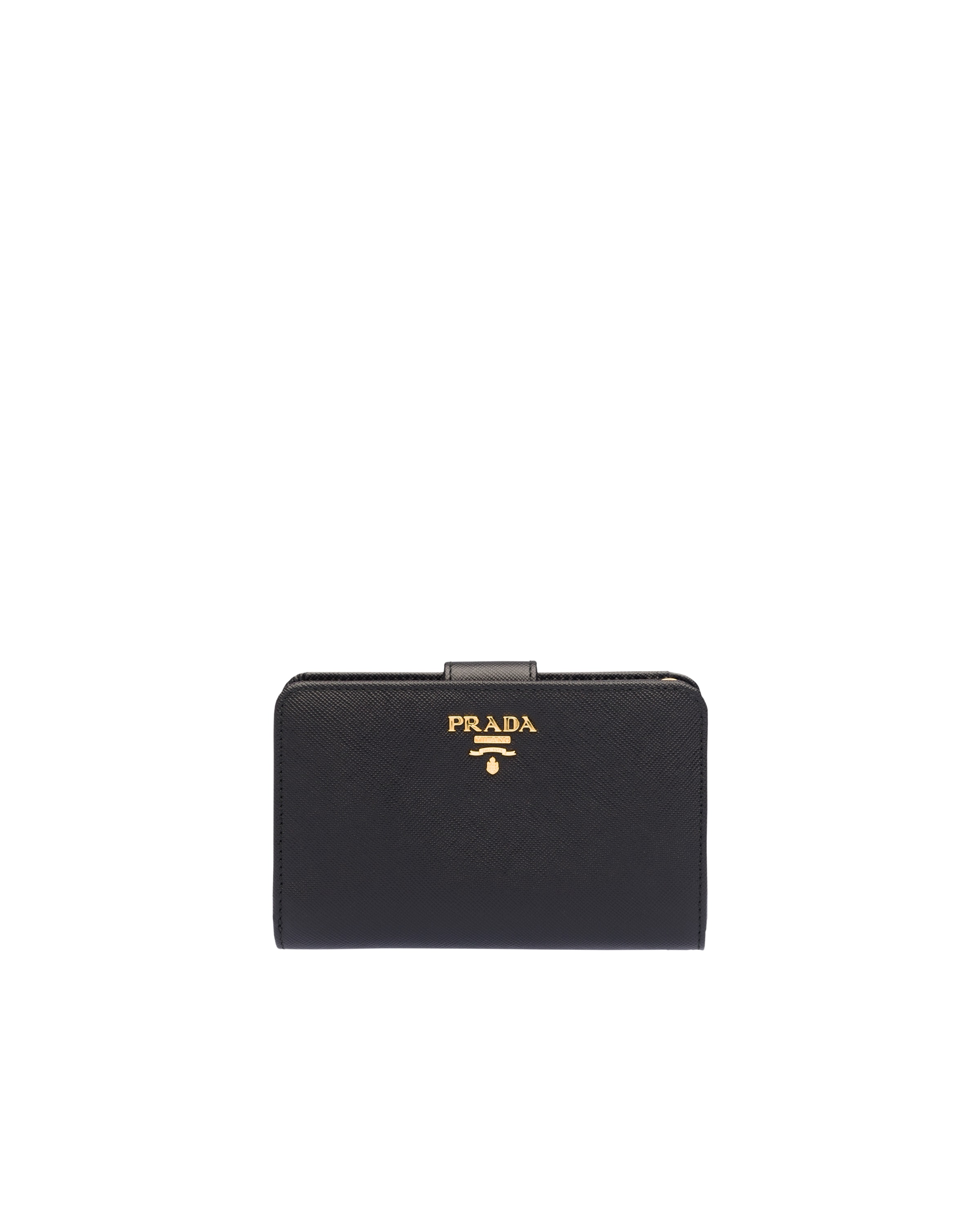 Black Small Saffiano Leather Wallet | Prada