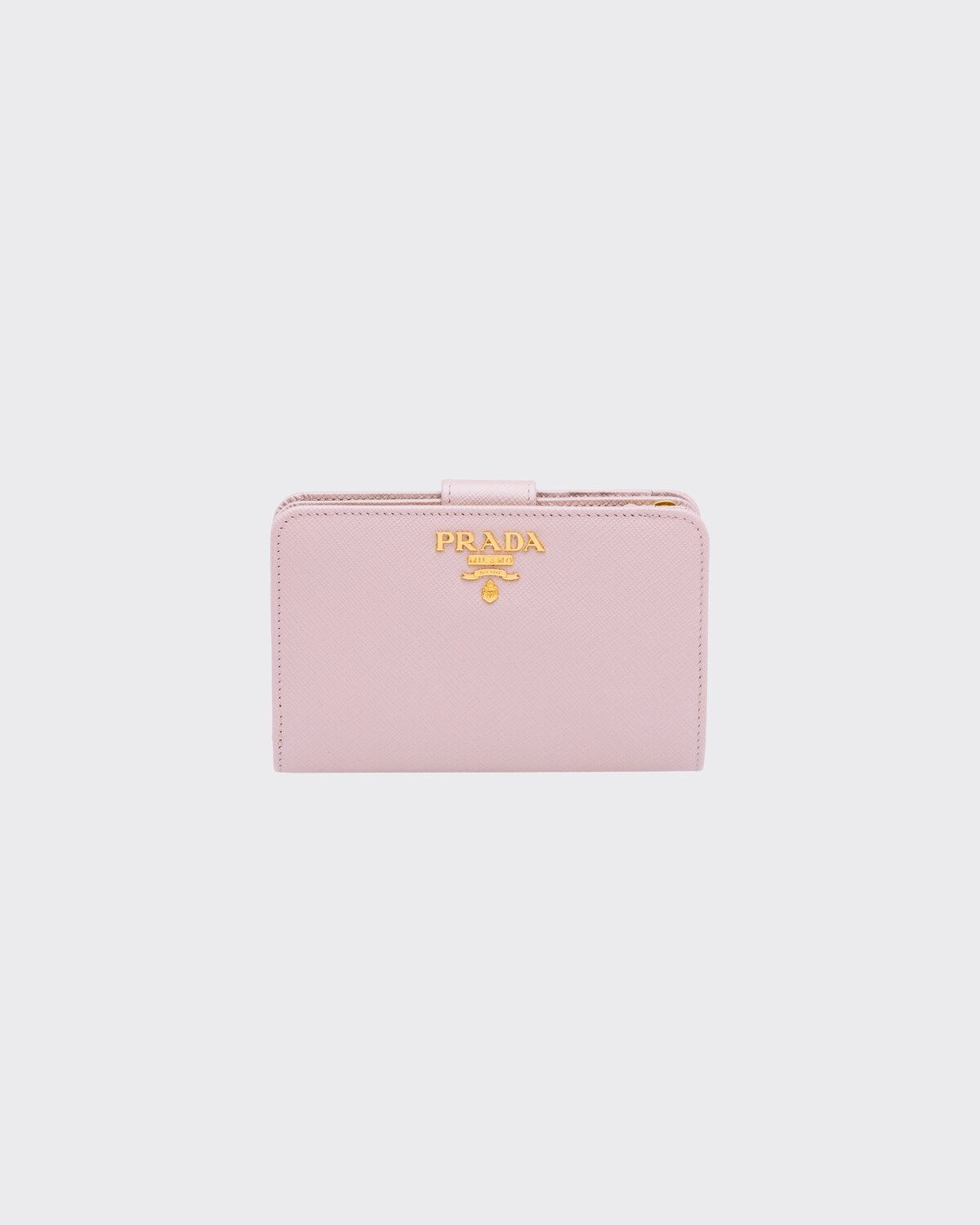 Alabaster Pink Small Saffiano Leather Wallet | PRADA