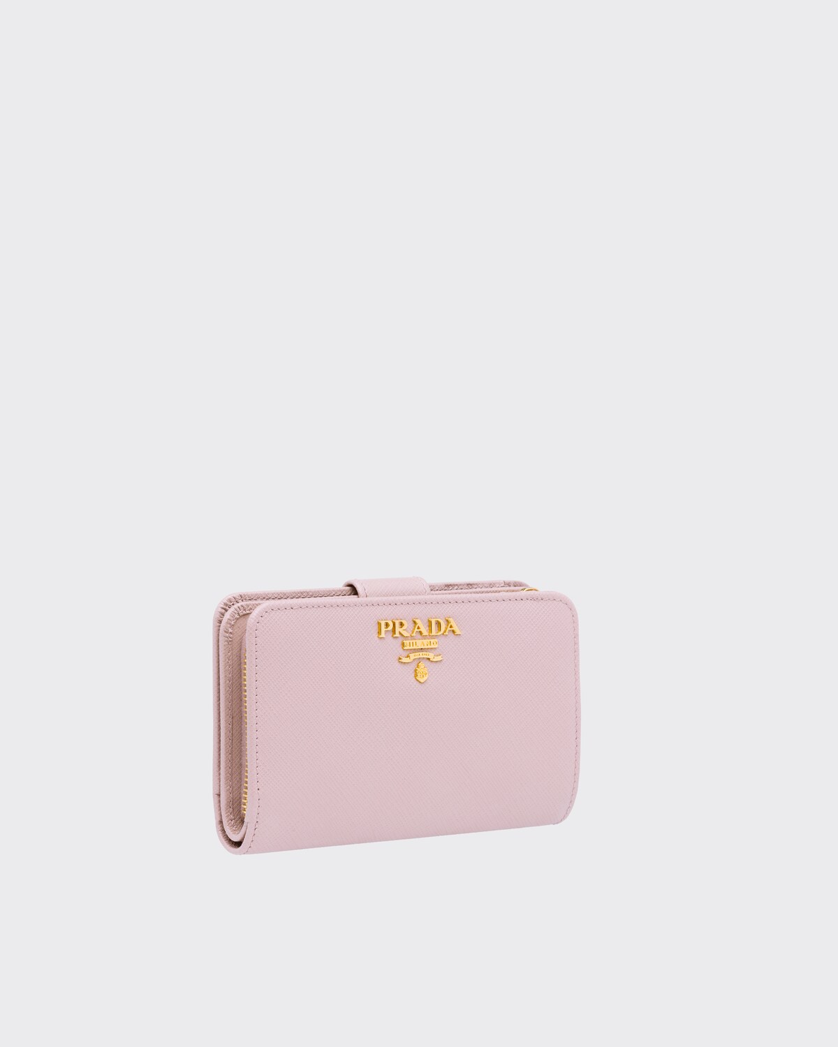 Alabaster Pink Small Saffiano Leather Wallet | PRADA