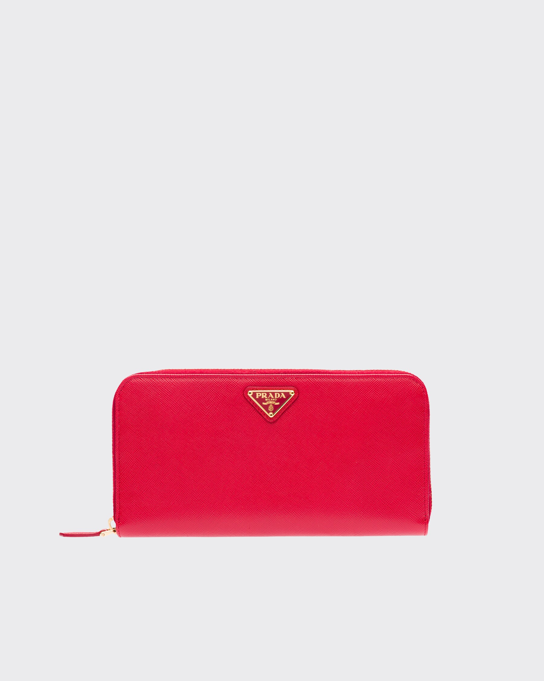 Fiery Red Large Saffiano Leather Wallet | PRADA