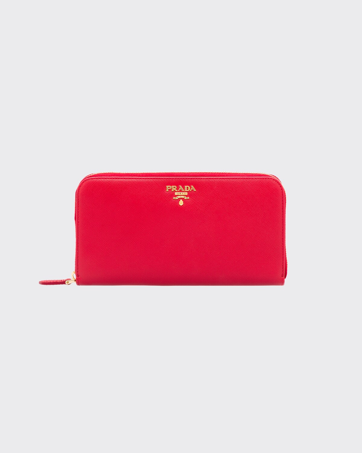 Fiery Red Large Saffiano Leather Wallet | PRADA