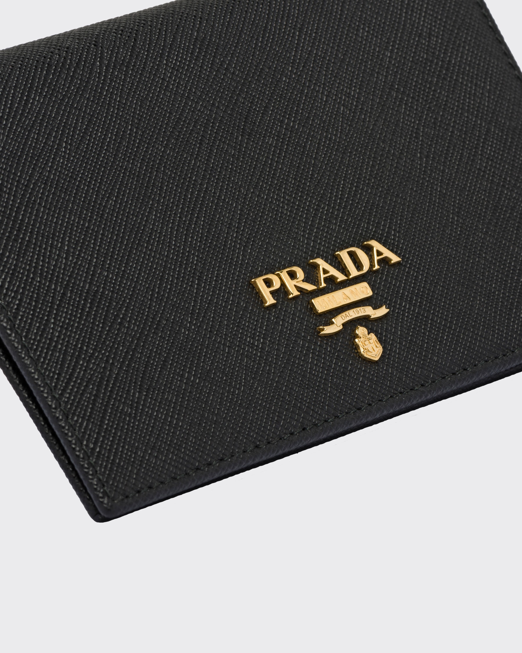 Black Saffiano Leather Passport Holder | PRADA