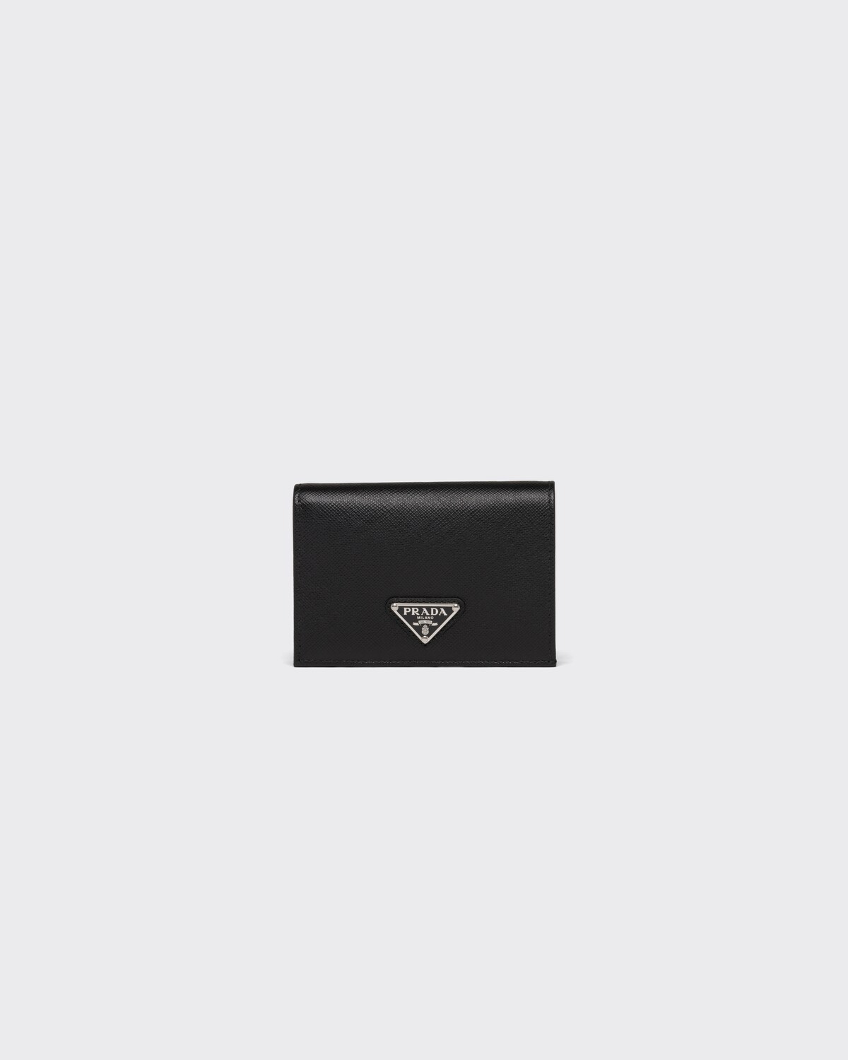 Black Small Saffiano Leather Wallet | PRADA