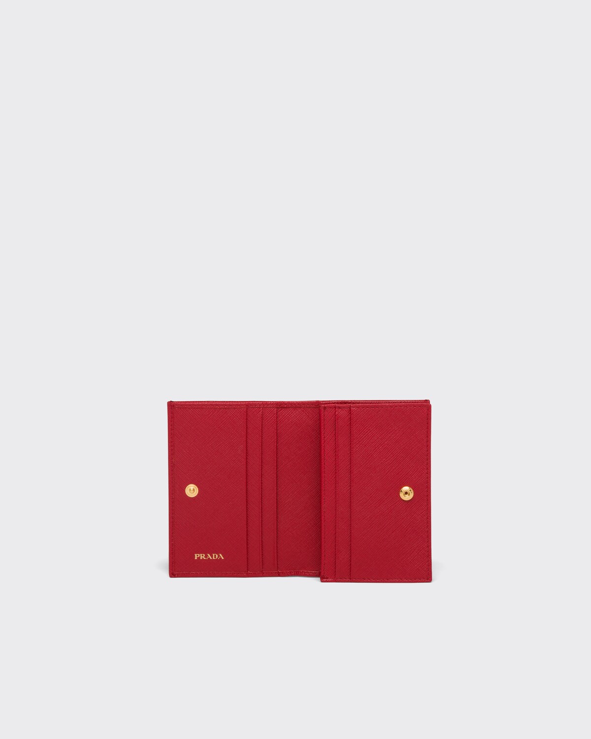 Fiery Red Small Saffiano Leather Wallet | PRADA