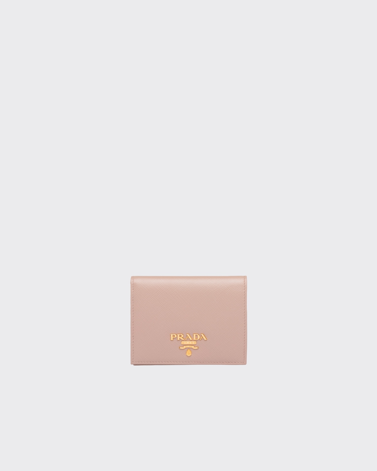 Powder Pink Small Saffiano Leather Wallet | PRADA - United States