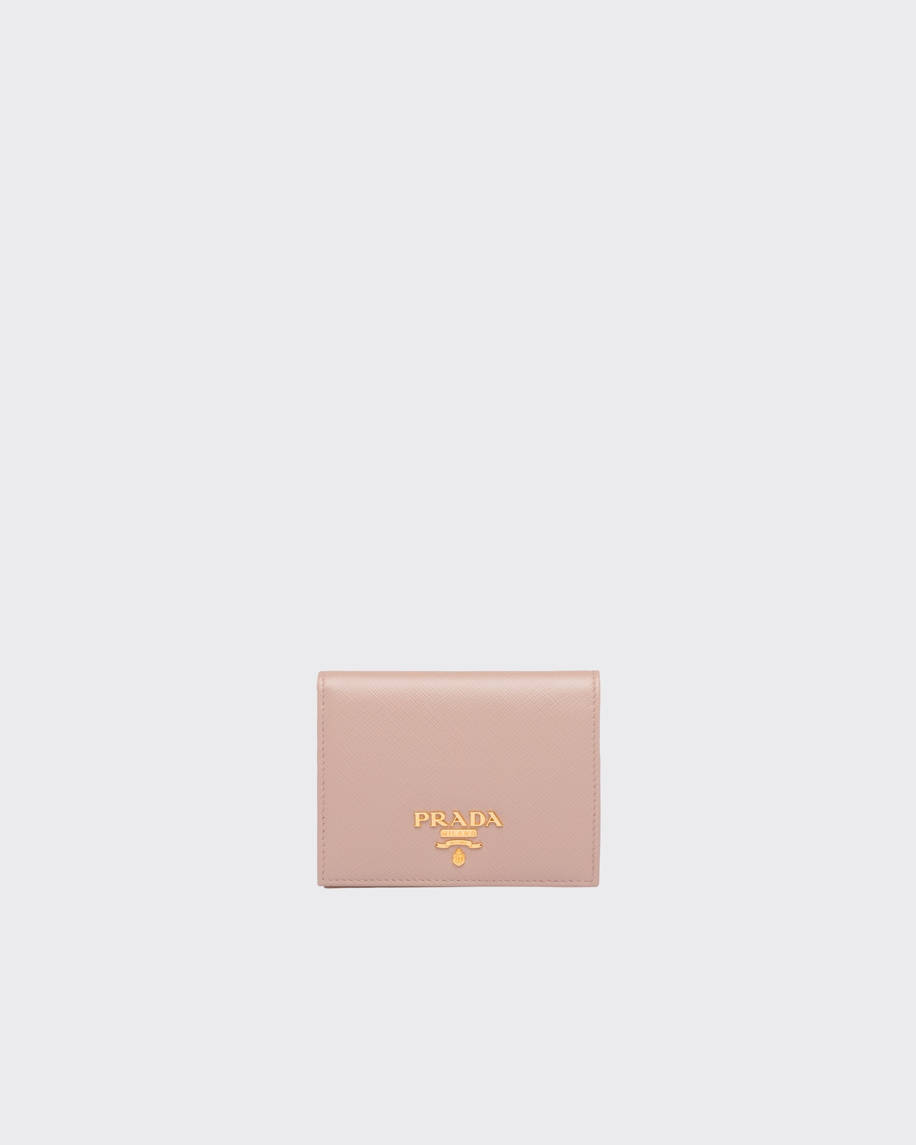 Powder Pink Small Saffiano Leather Wallet | PRADA - United States