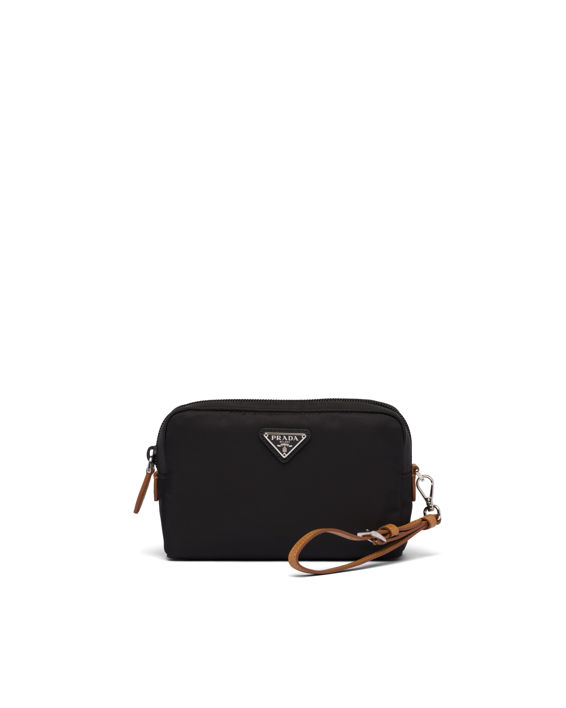 Black/caramel Nylon Pouch | Prada