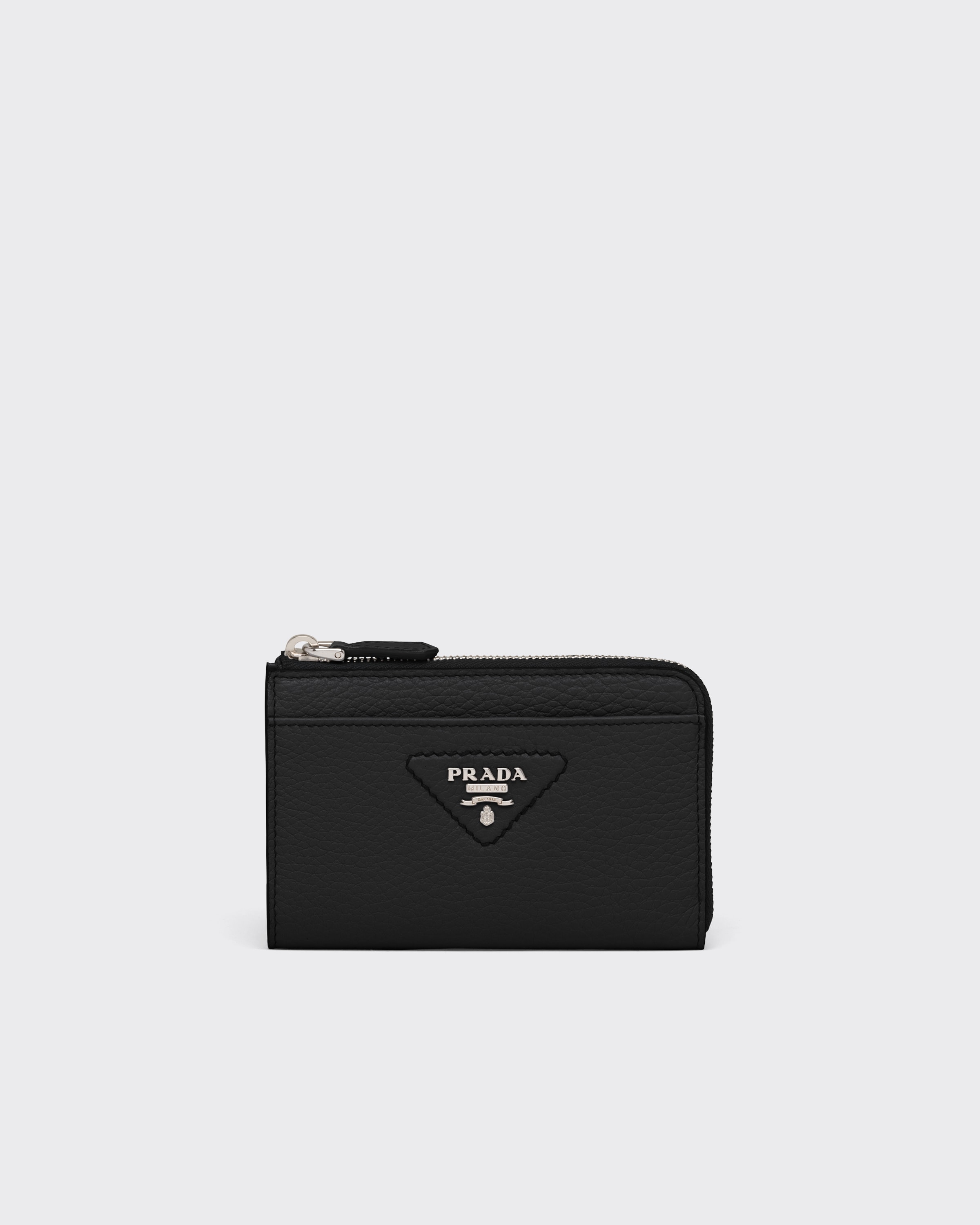 Black Leather Key Case | PRADA