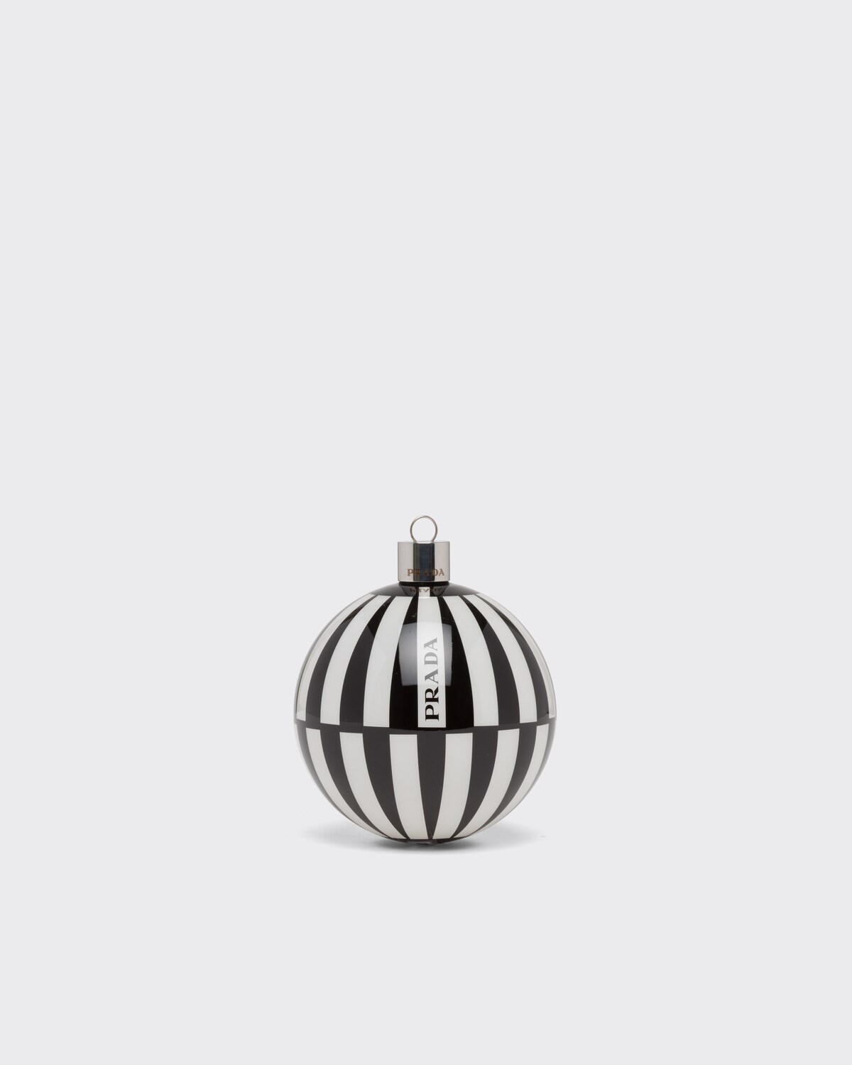 White/black Glass Christmas Ornament Set | PRADA