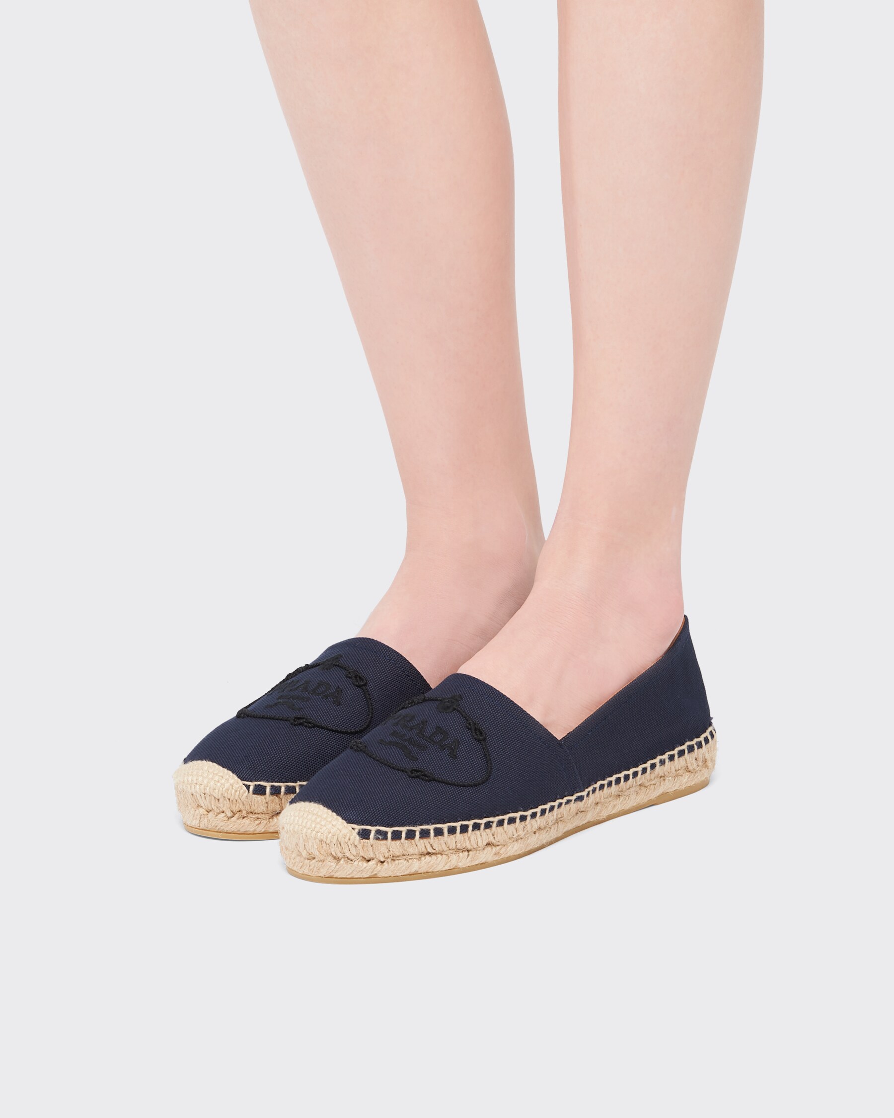 Baltic Blue Hemp Espadrilles | PRADA