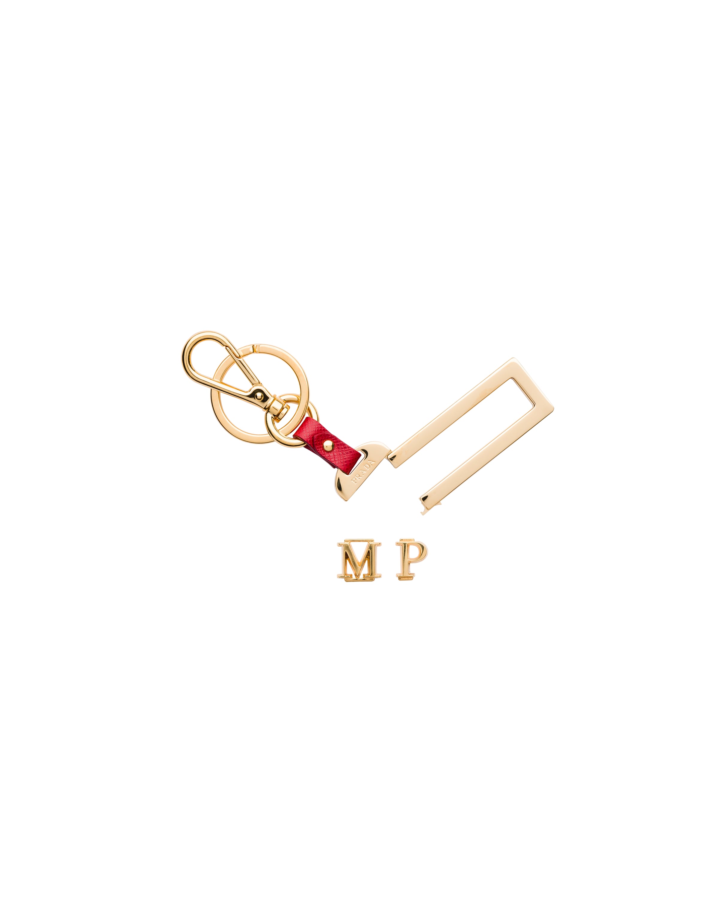 Fiery Red My Character metal name tag | Prada