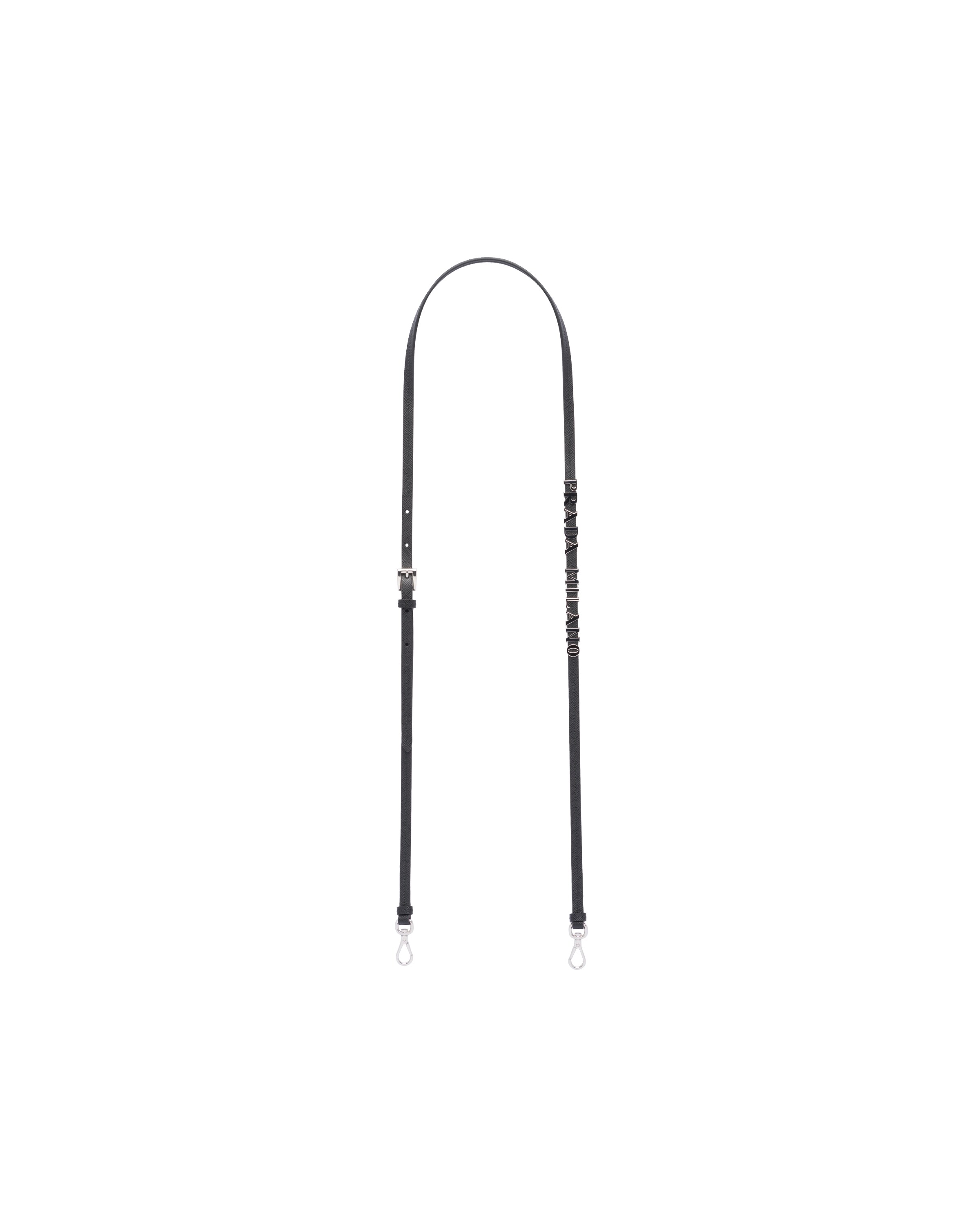 Black My Character Saffiano shoulder strap | Prada