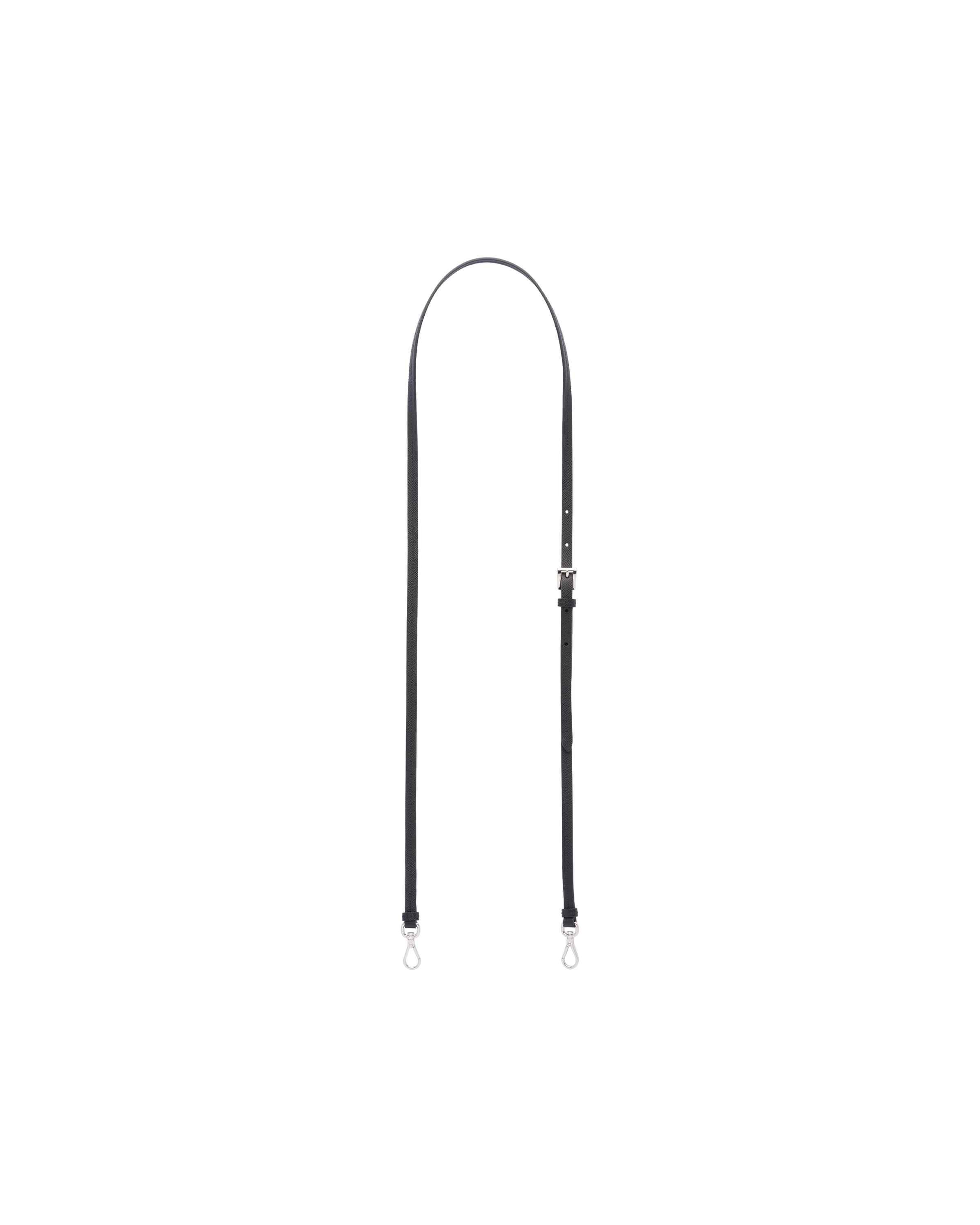 Black My Character Saffiano shoulder strap | Prada
