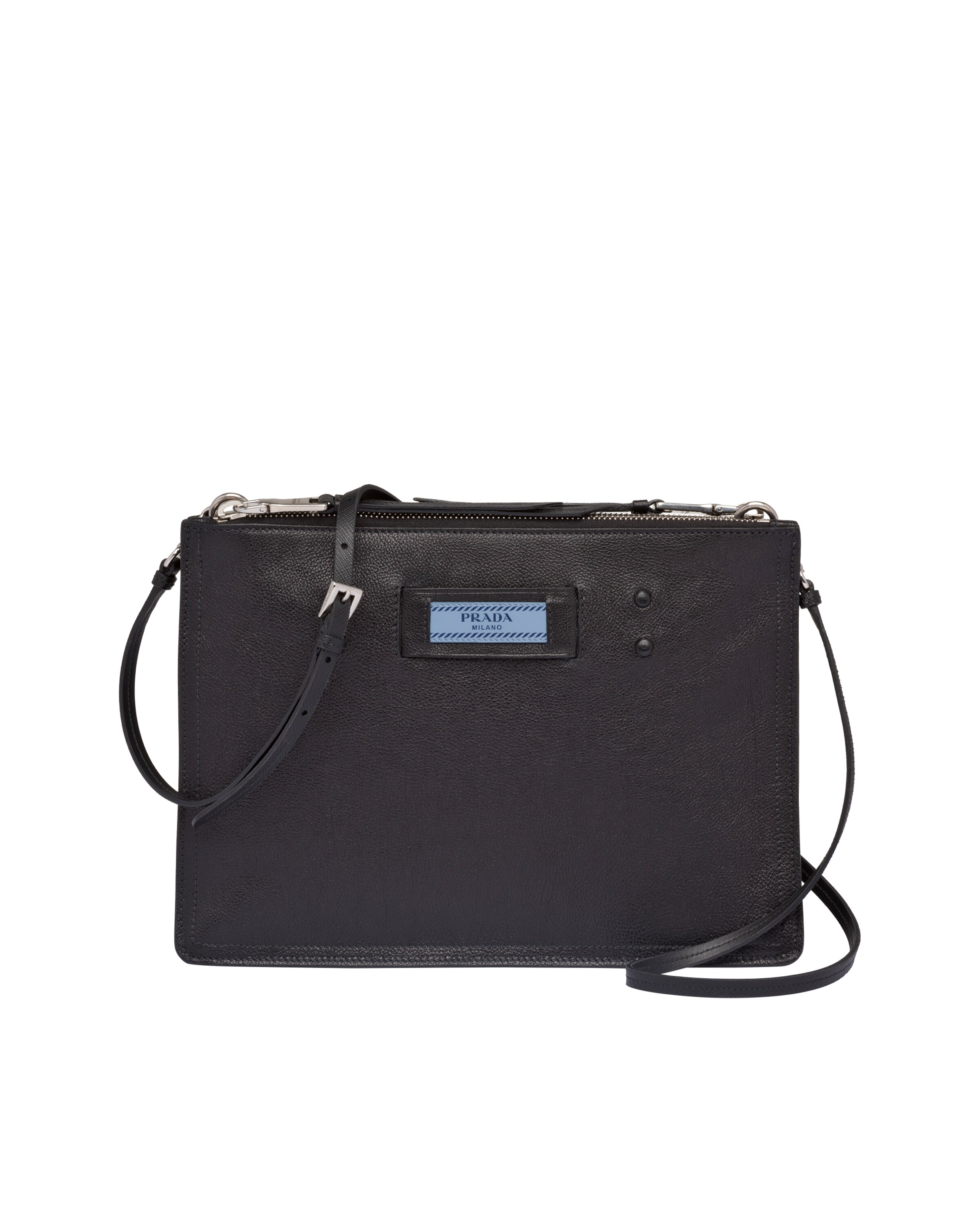Black My Character Saffiano shoulder strap | Prada