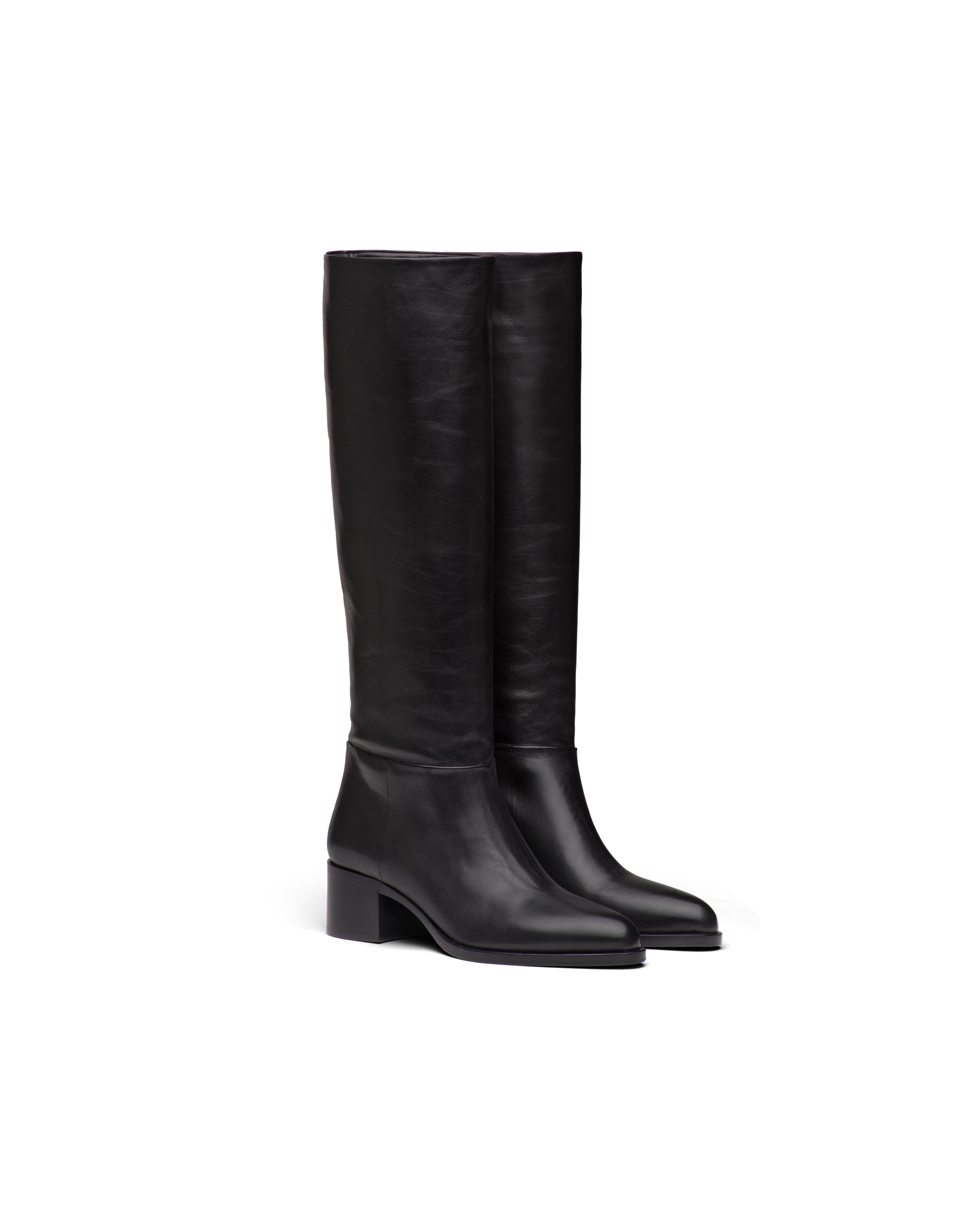 Black Leather boots | Prada