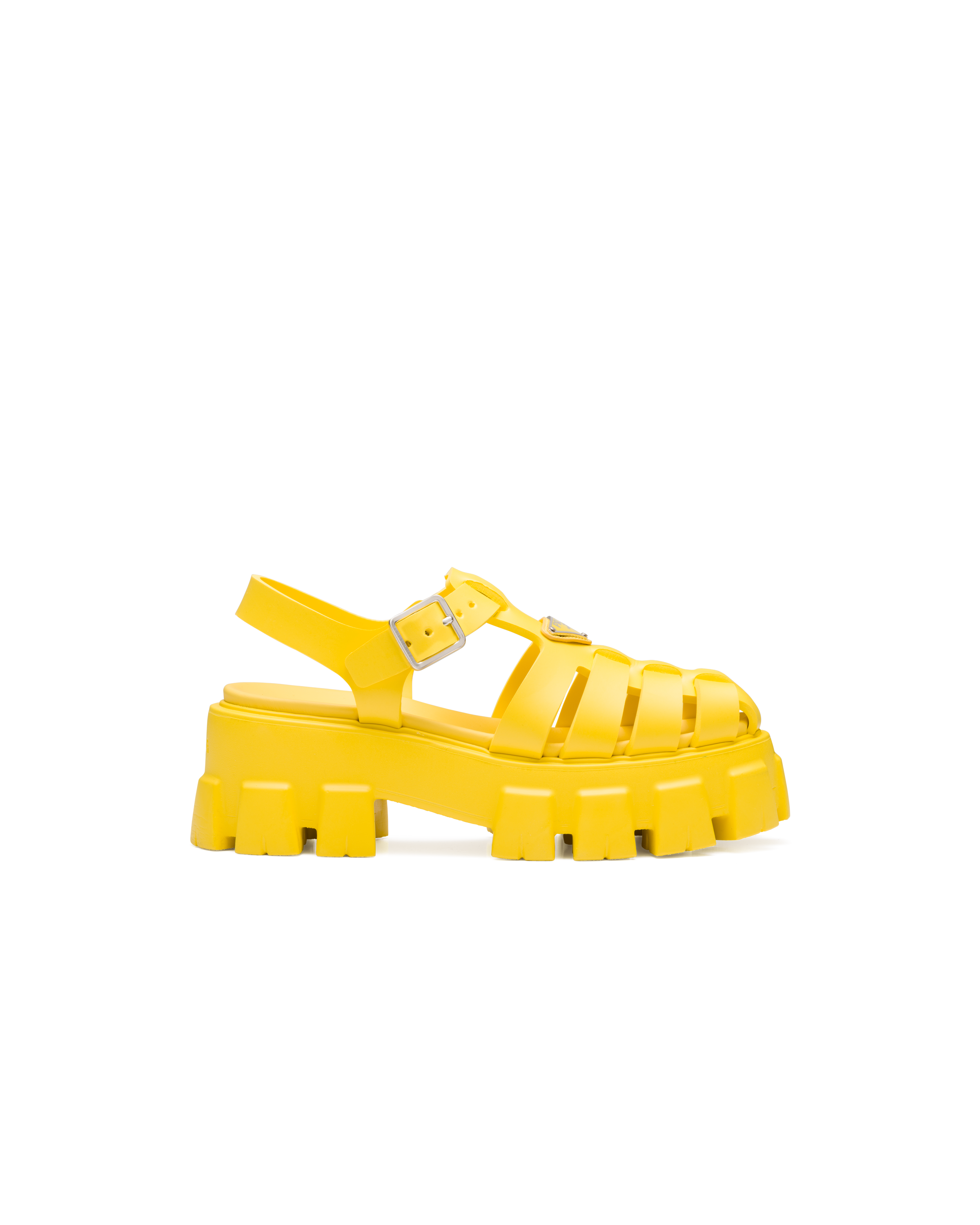 Sunny Yellow Foam rubber sandals | Prada
