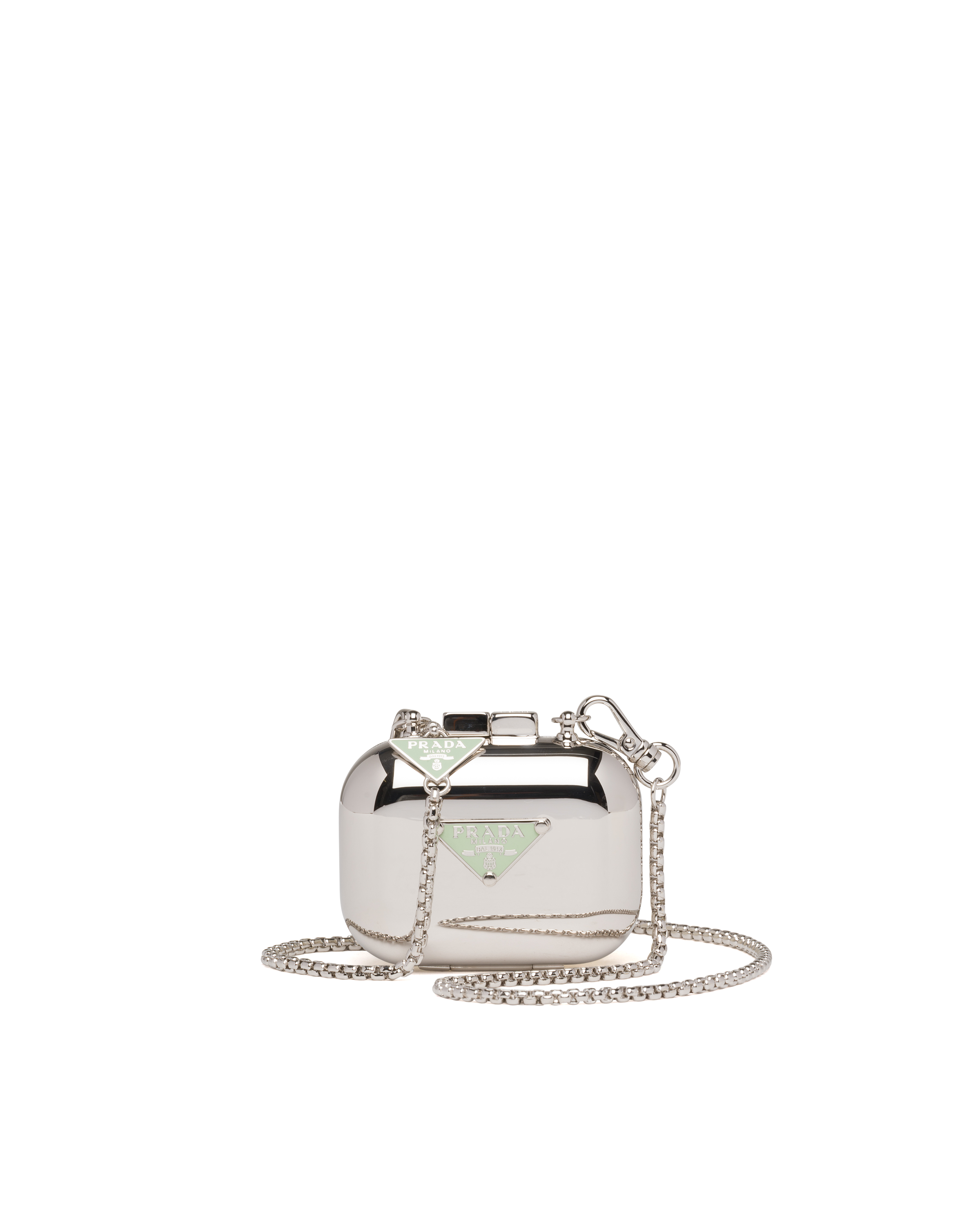 Steel/aqua Metal vanity case for AirPods Pro | Prada