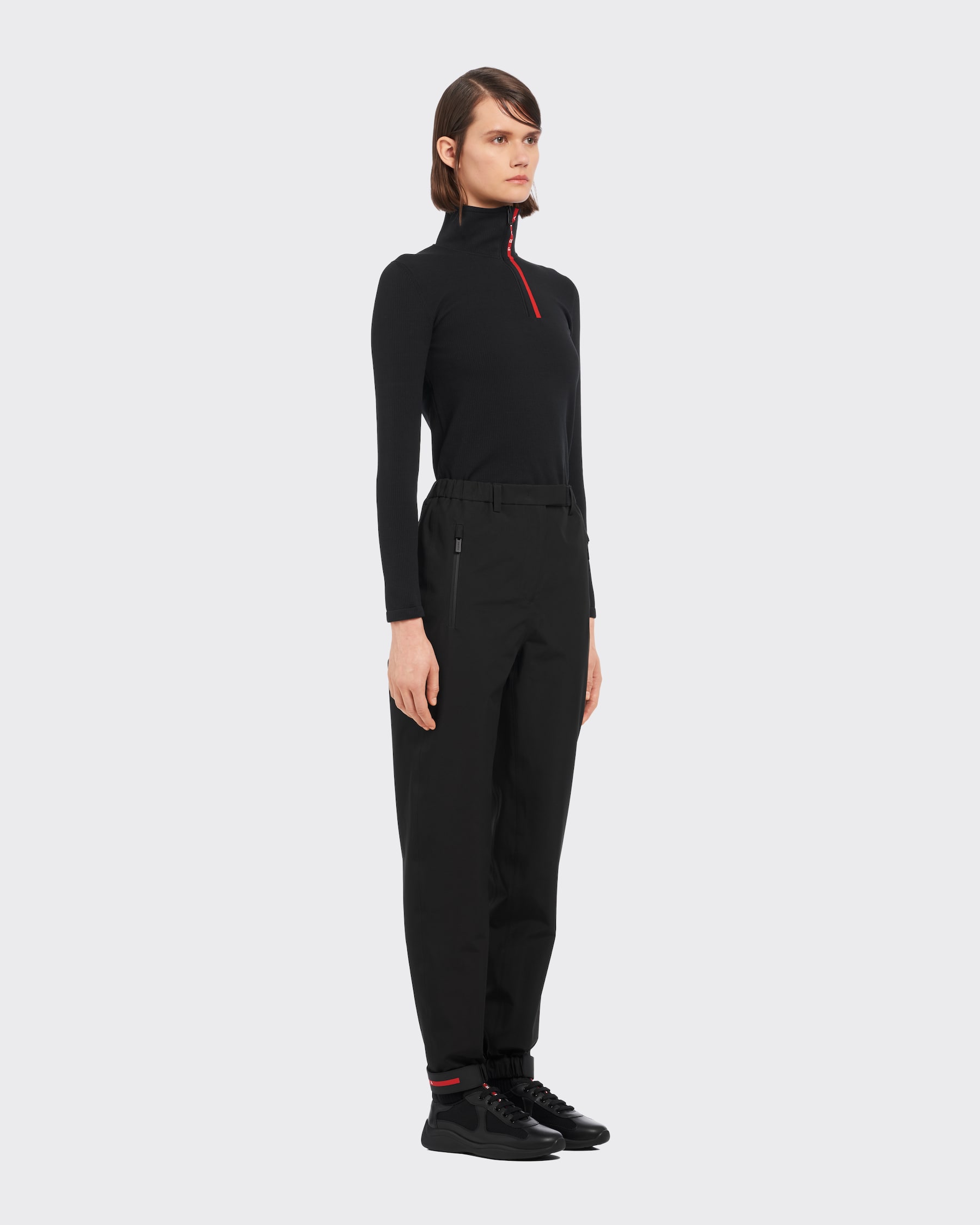 Black Active Re-nylon Pants | PRADA