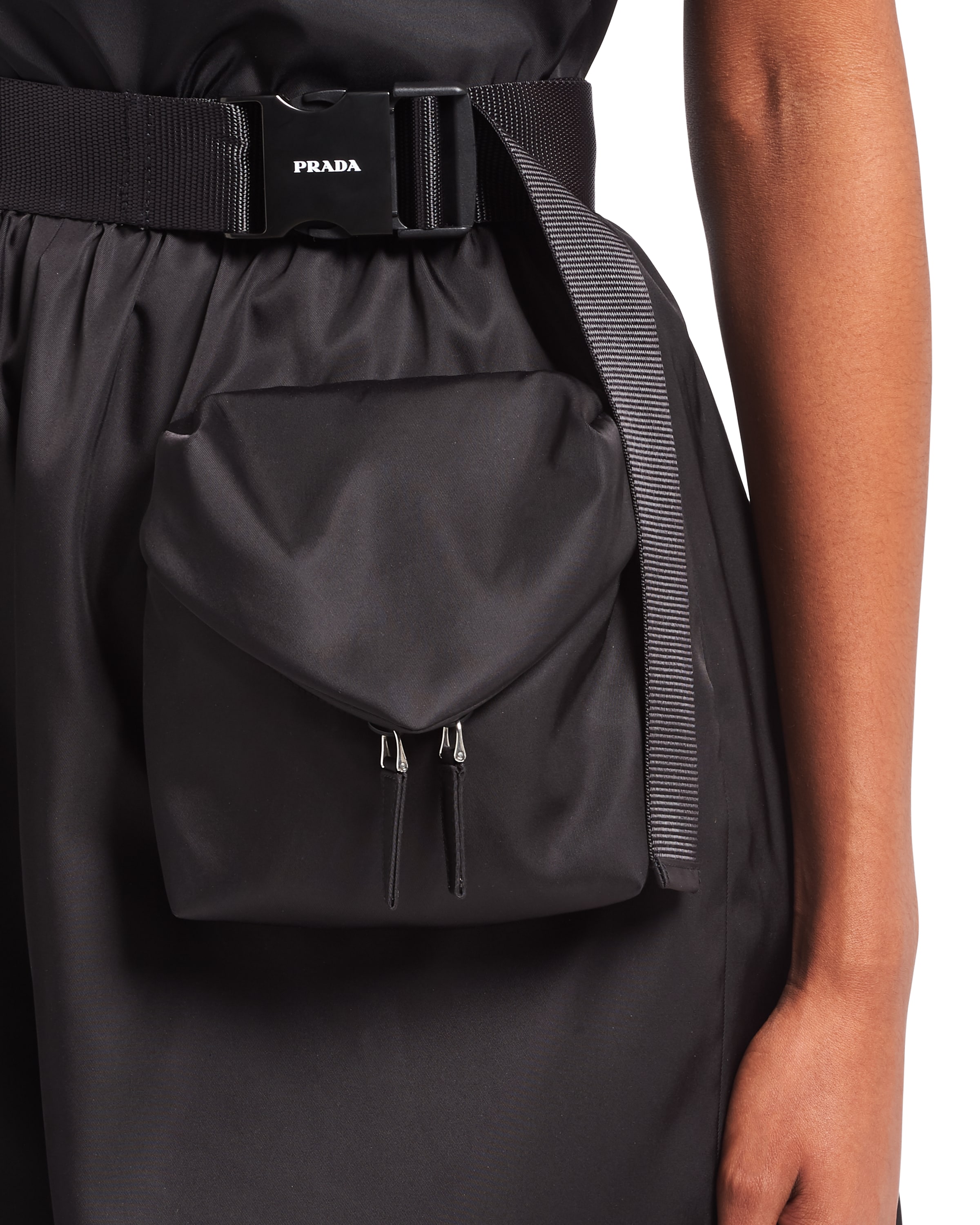 Black Re-Nylon Gabardine shorts | Prada