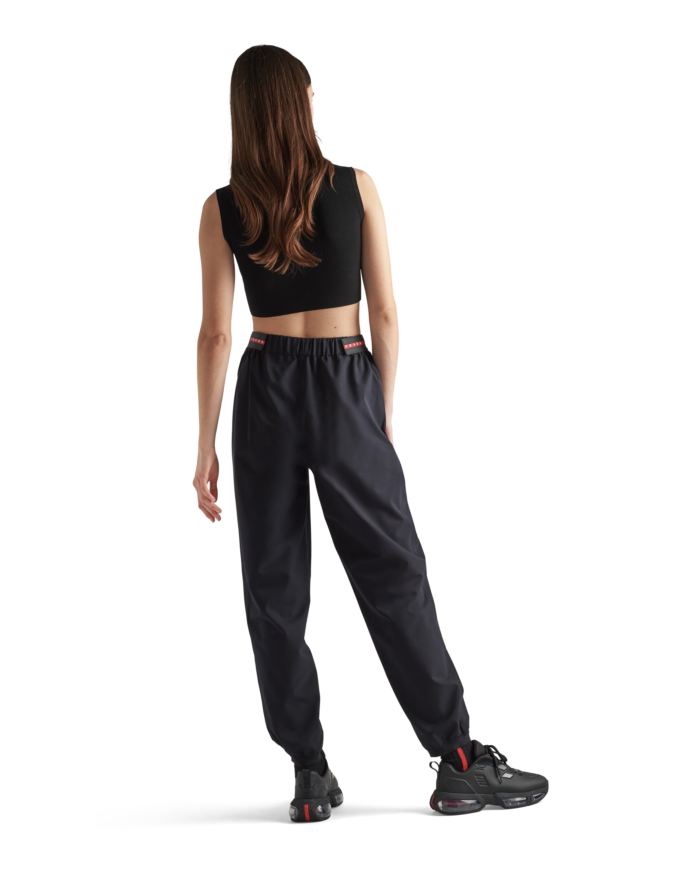 Black Light Bi-Stretch wide-leg pants | Prada