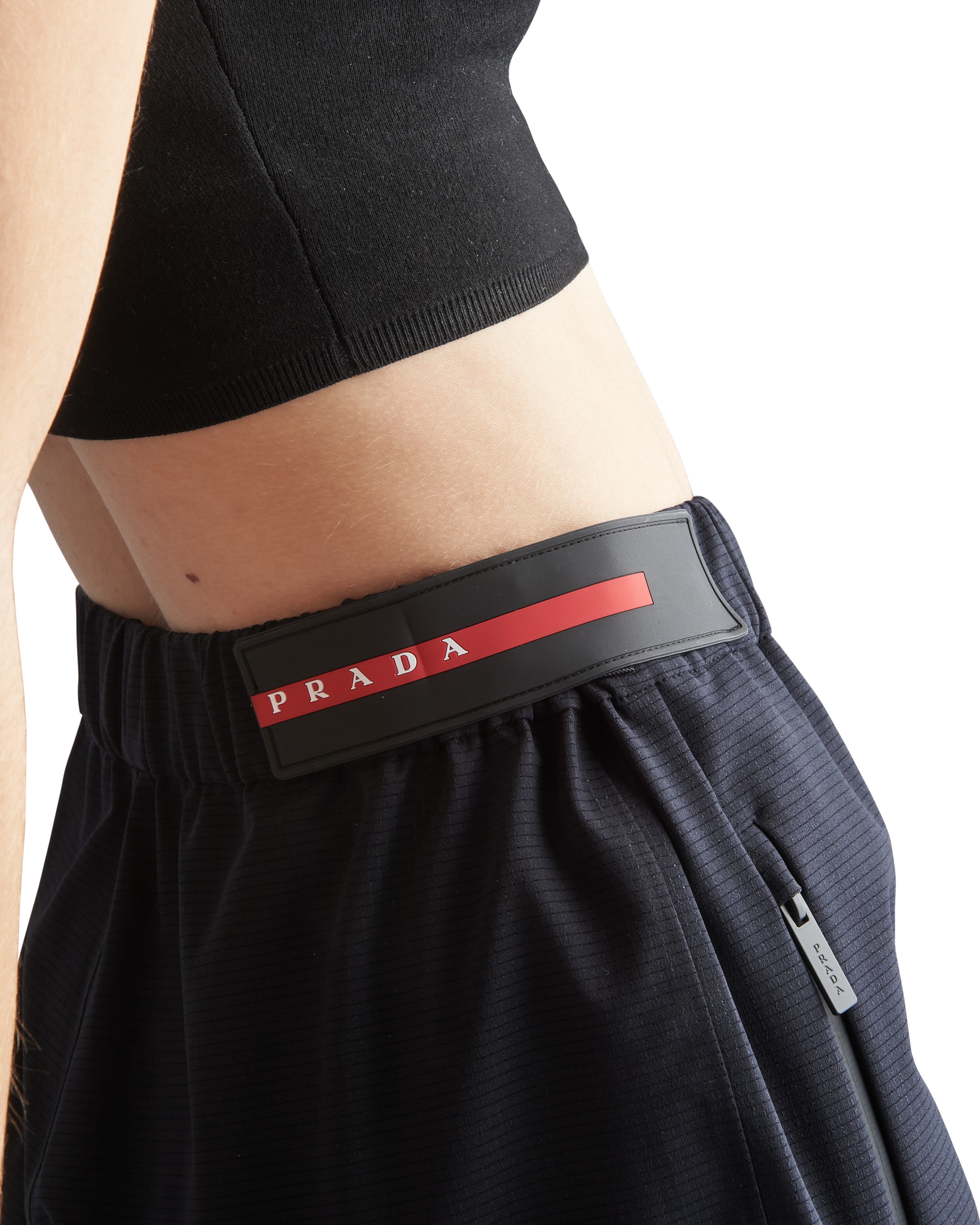 Black Light Bi-Stretch wide-leg pants | Prada