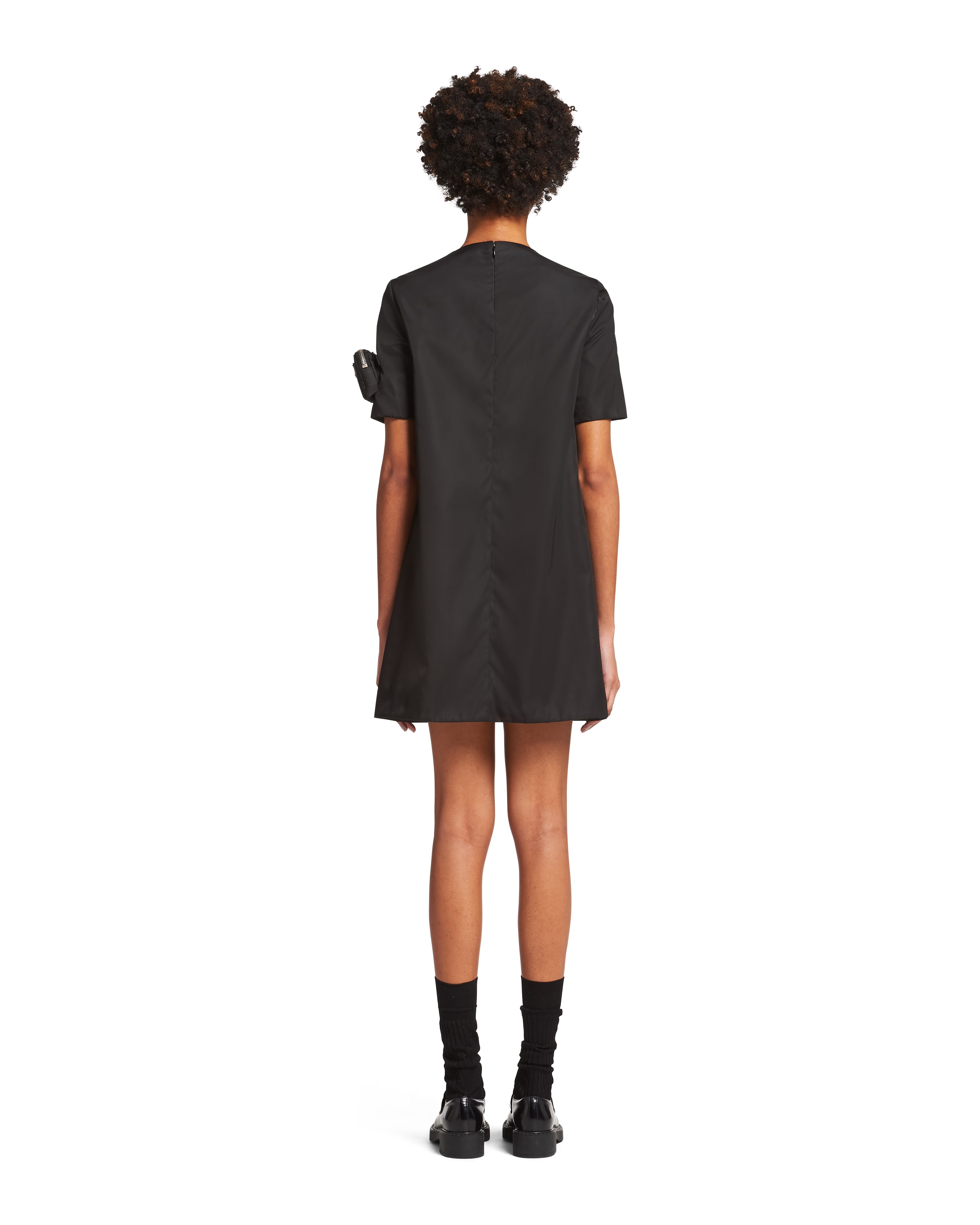 Black Re-Nylon gabardine dress | Prada