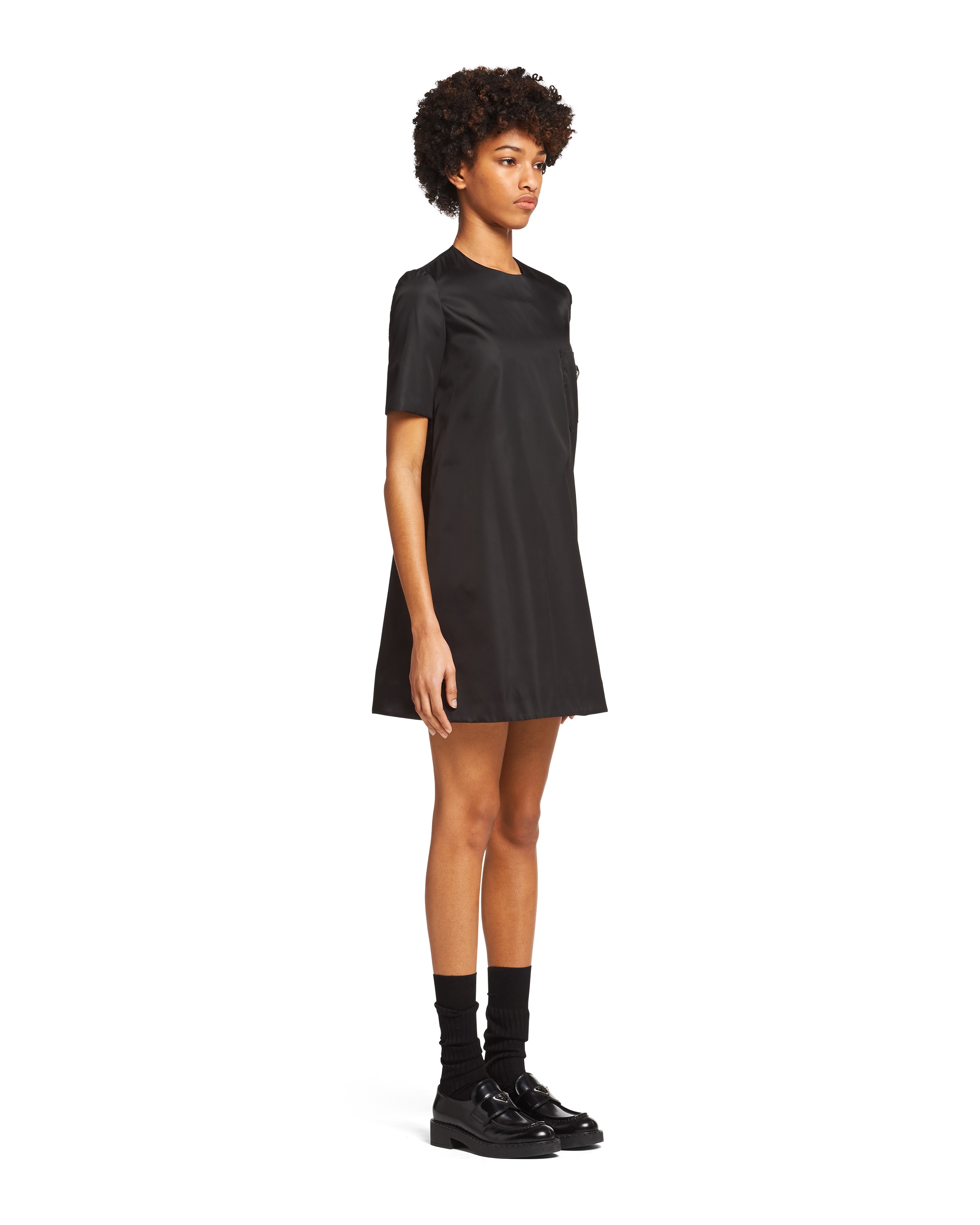 Black Re-Nylon gabardine dress | Prada