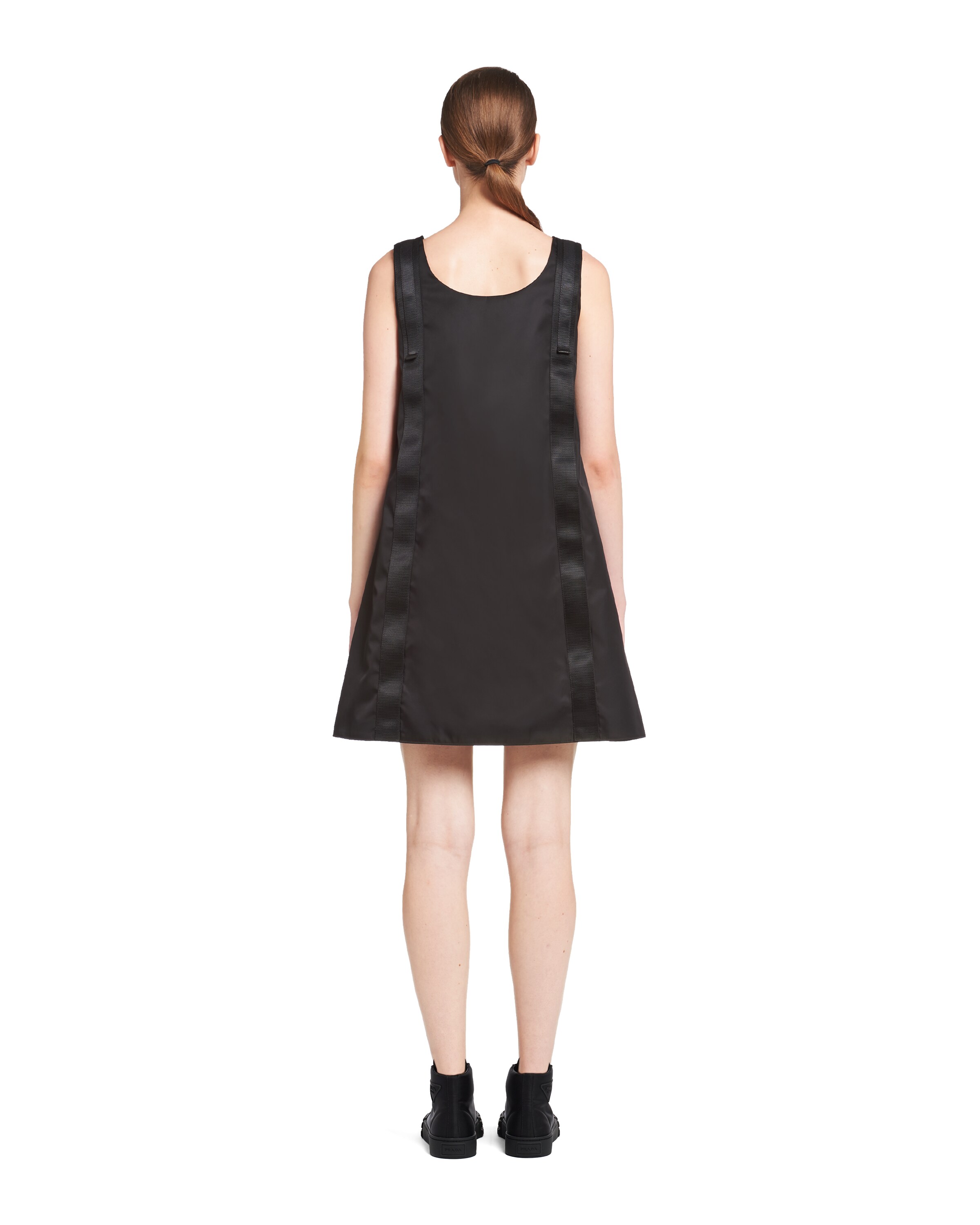 Black Re-Nylon Gabardine sleeveless dress | Prada