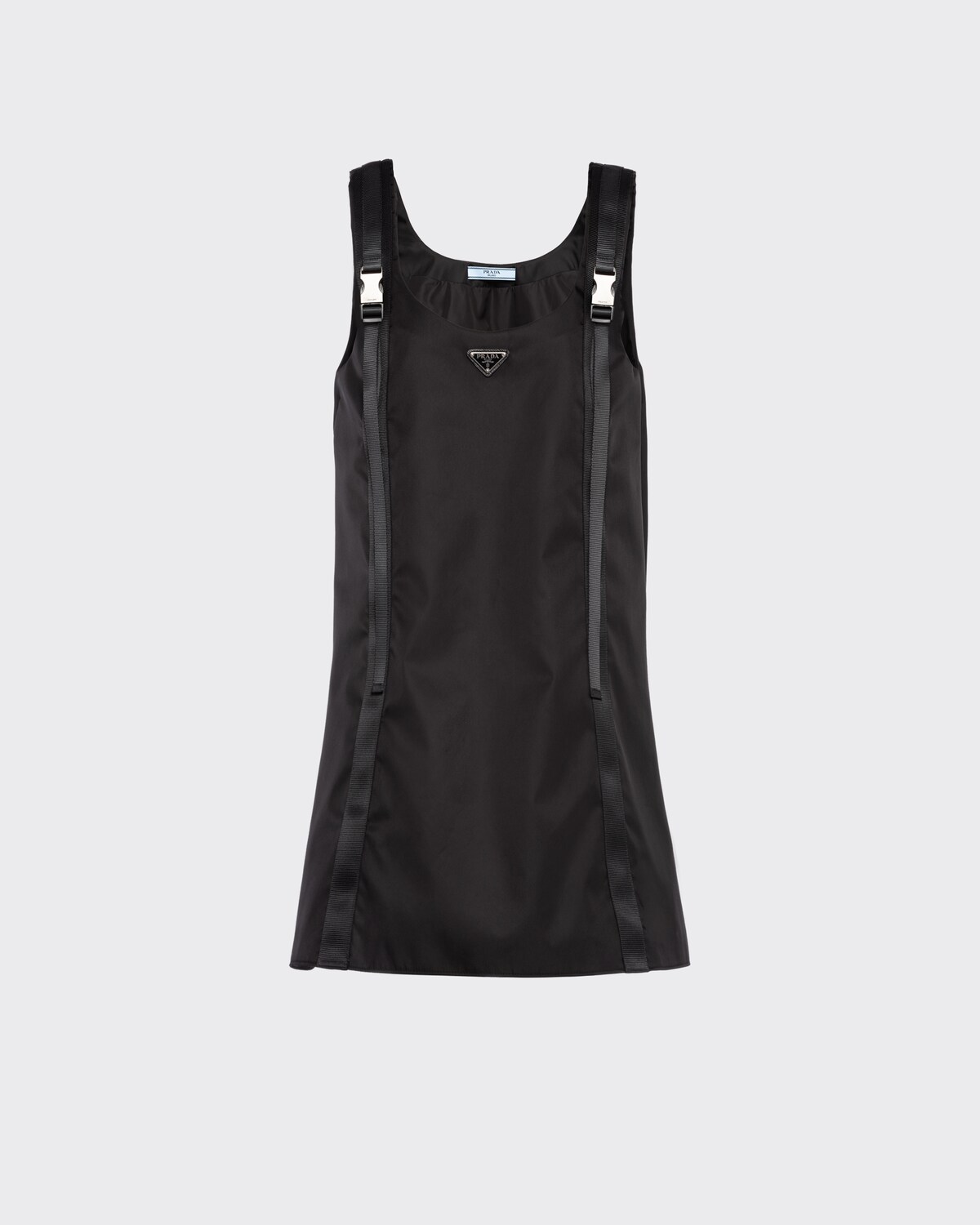 Robe Sans Manches En Gabardine Re-nylon Noir | PRADA