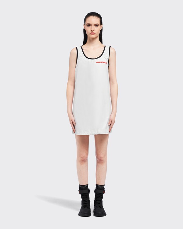 Chalk White Light Re-nylon Tank Top | PRADA