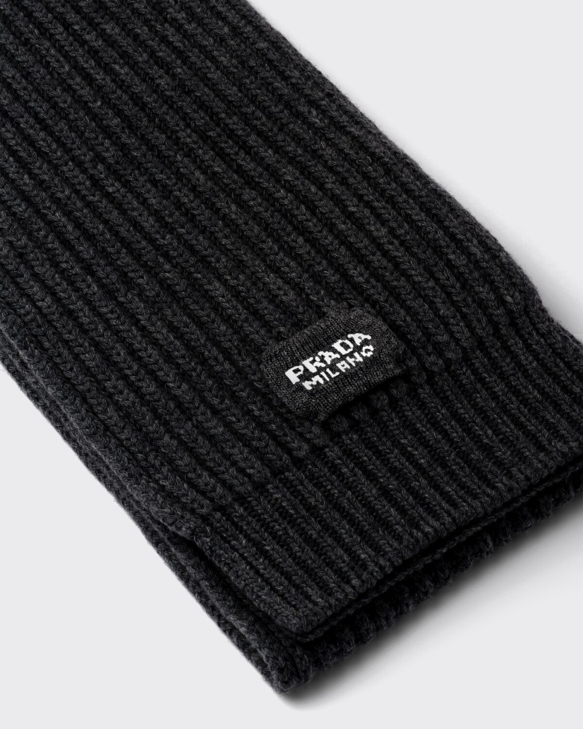 Black Wool And Cashmere Scarf | PRADA
