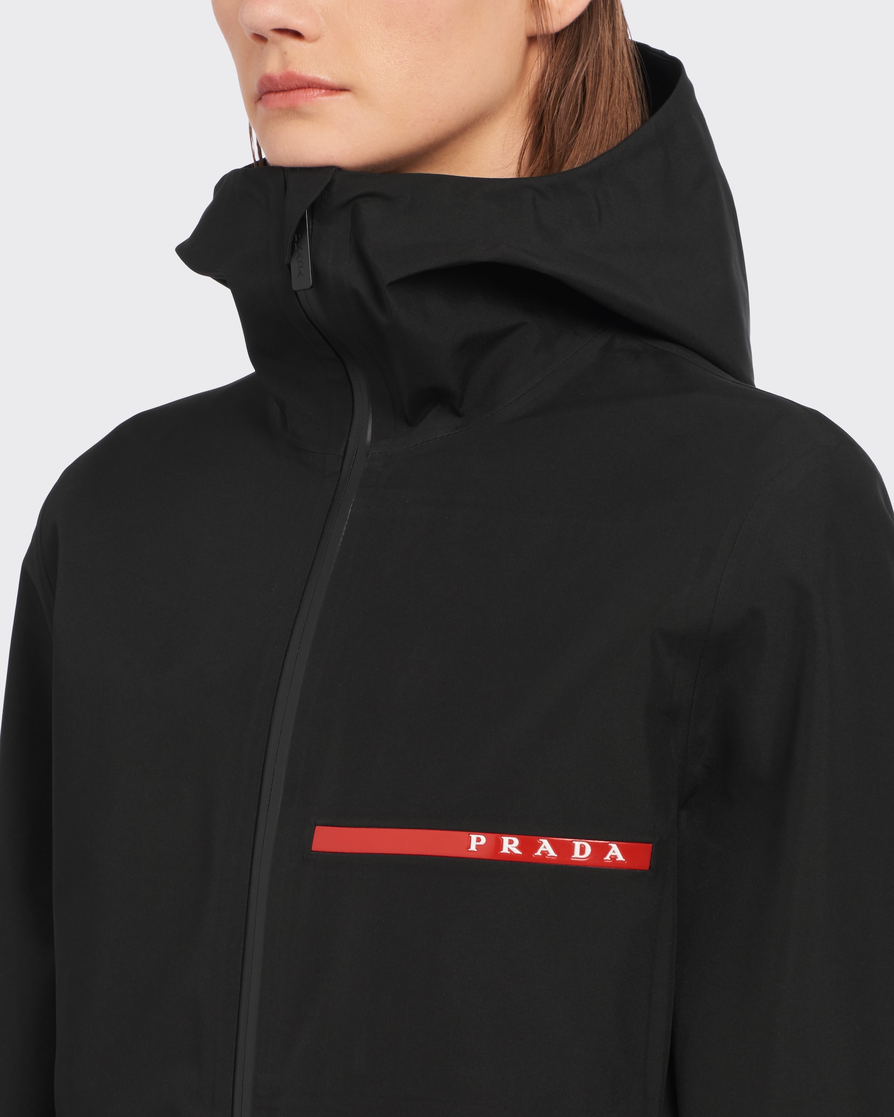 Black Active Re-nylon Windbreaker | PRADA