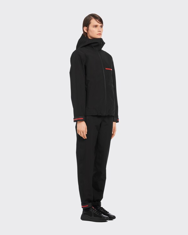 Black Active Re-nylon Windbreaker | PRADA