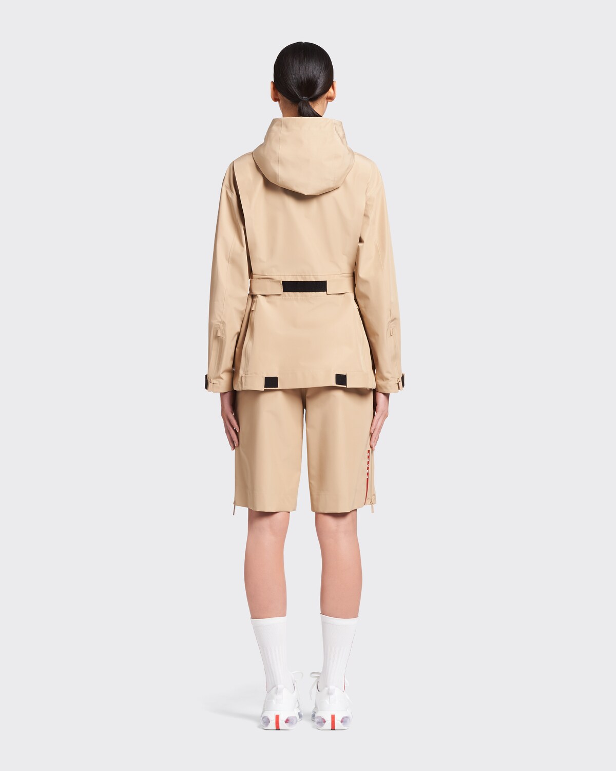 Cord Technical Fabric Rain Jacket | PRADA