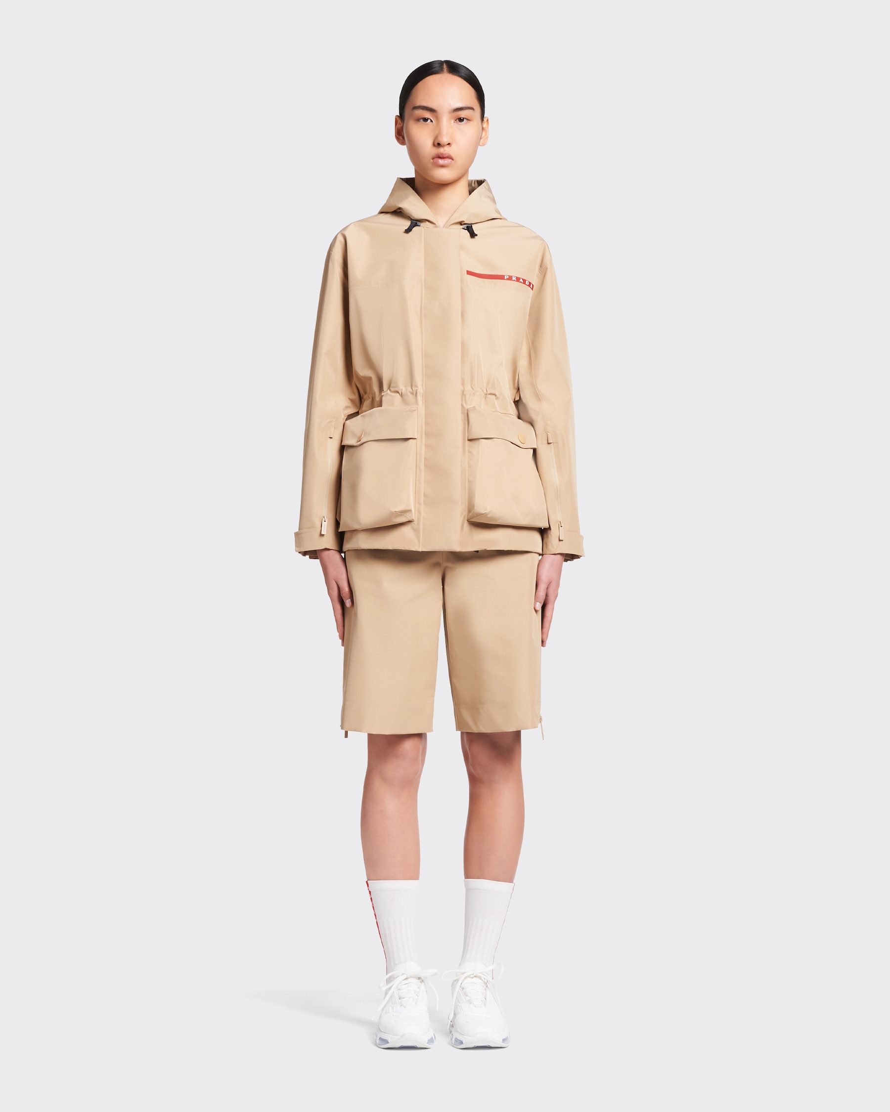 Cord Technical Fabric Rain Jacket | PRADA