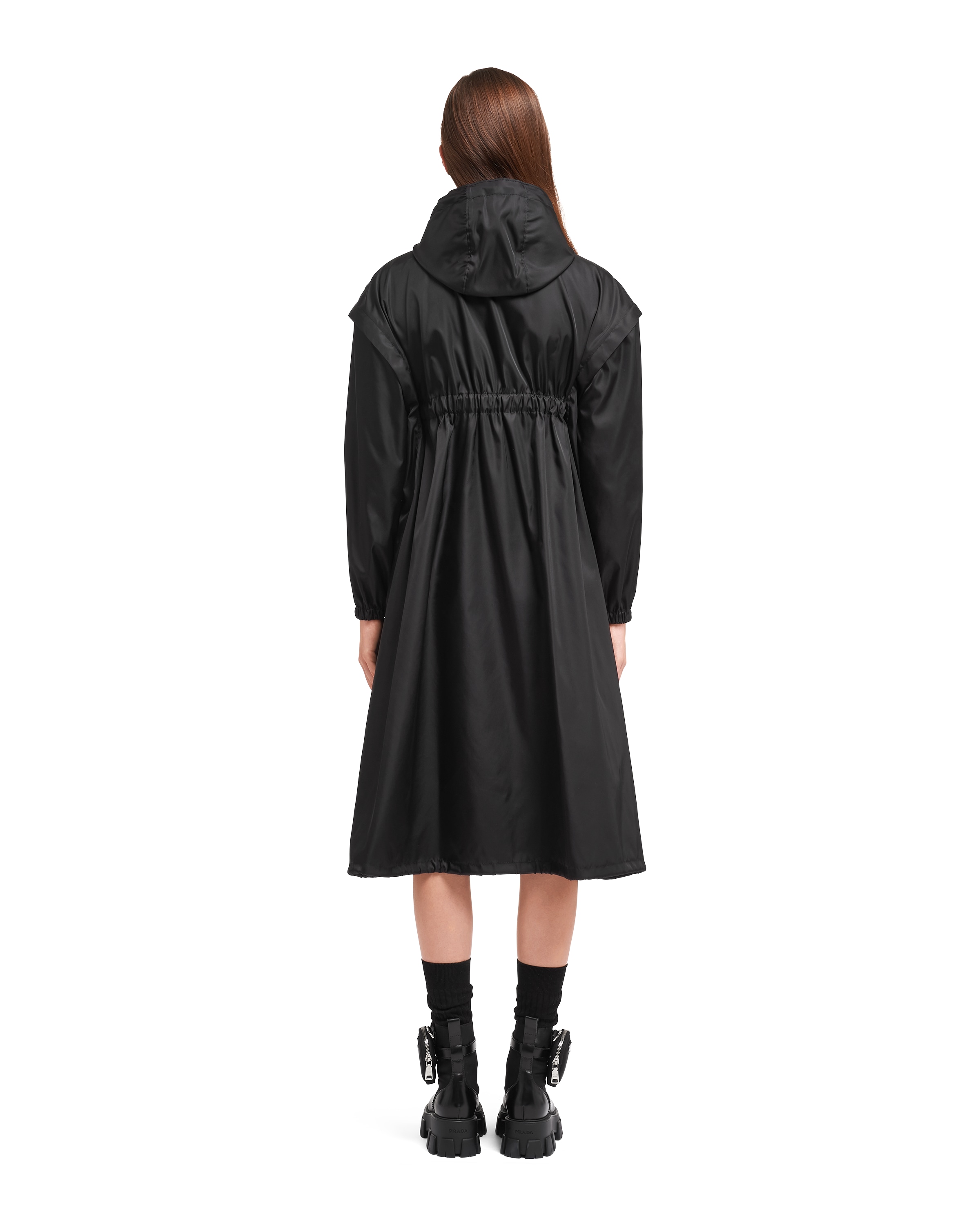 Black Re-Nylon gabardine parka | Prada